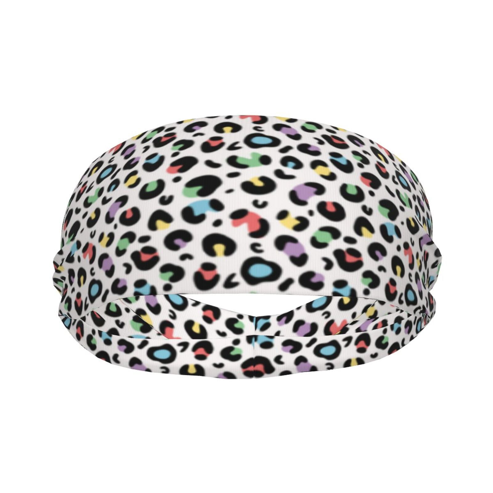 colorful Leopard printA Sports Headbands for Men/Women Workout Headband ...