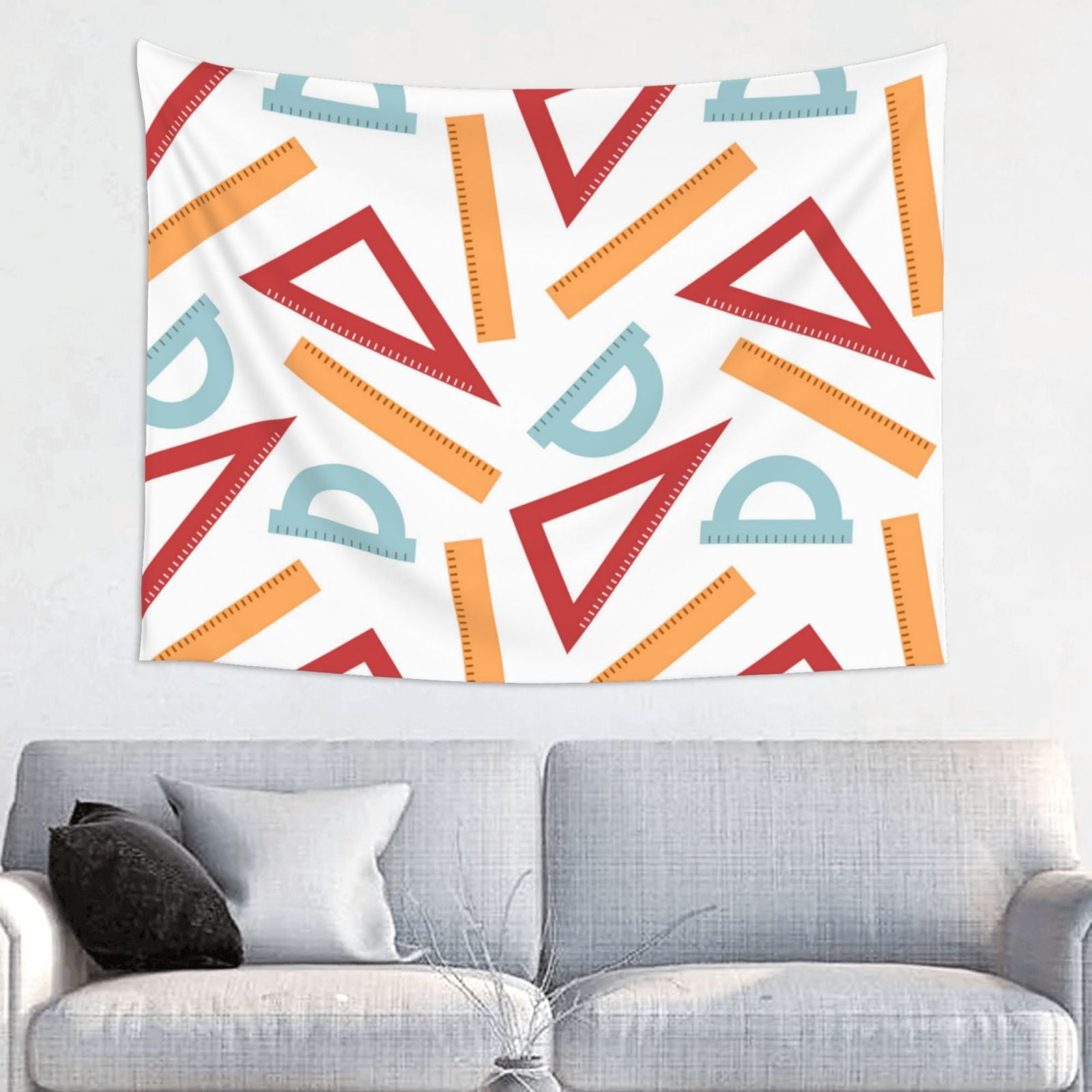 colorful Math ruler Print Tapestry, Wall Tapestry Tapestry Wall Hanging ...
