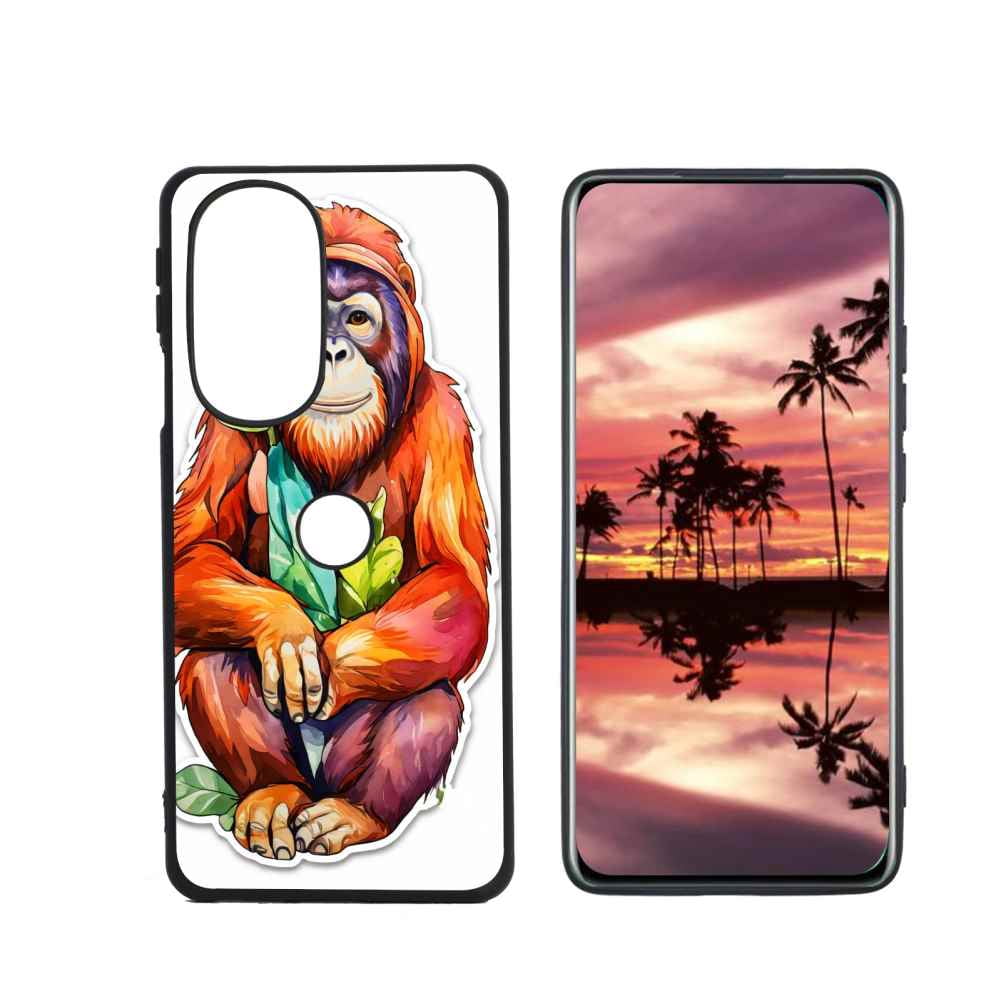 colorful-Orangutan-362 Phone Case, Designed for Moto Edge+ (2022） Case ...