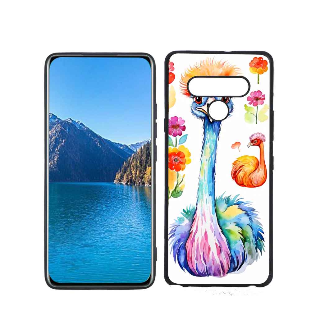 colorful-Ostrich-360 Phone Case, Designed for LG Stylo 6 Case Soft ...
