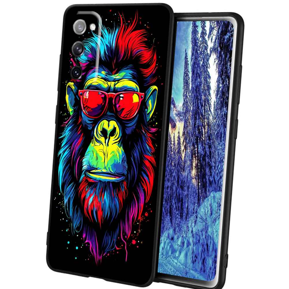 colorful-Red-faced-Spider-Monkey phone case for Samsung Galaxy S20 FE ...