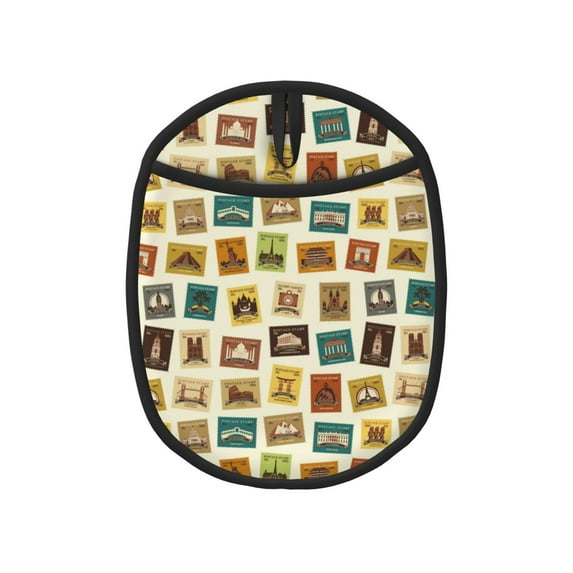 colorful Stamps Pattern Pot Holders for Kitchen - Heat Resistant Oven ...