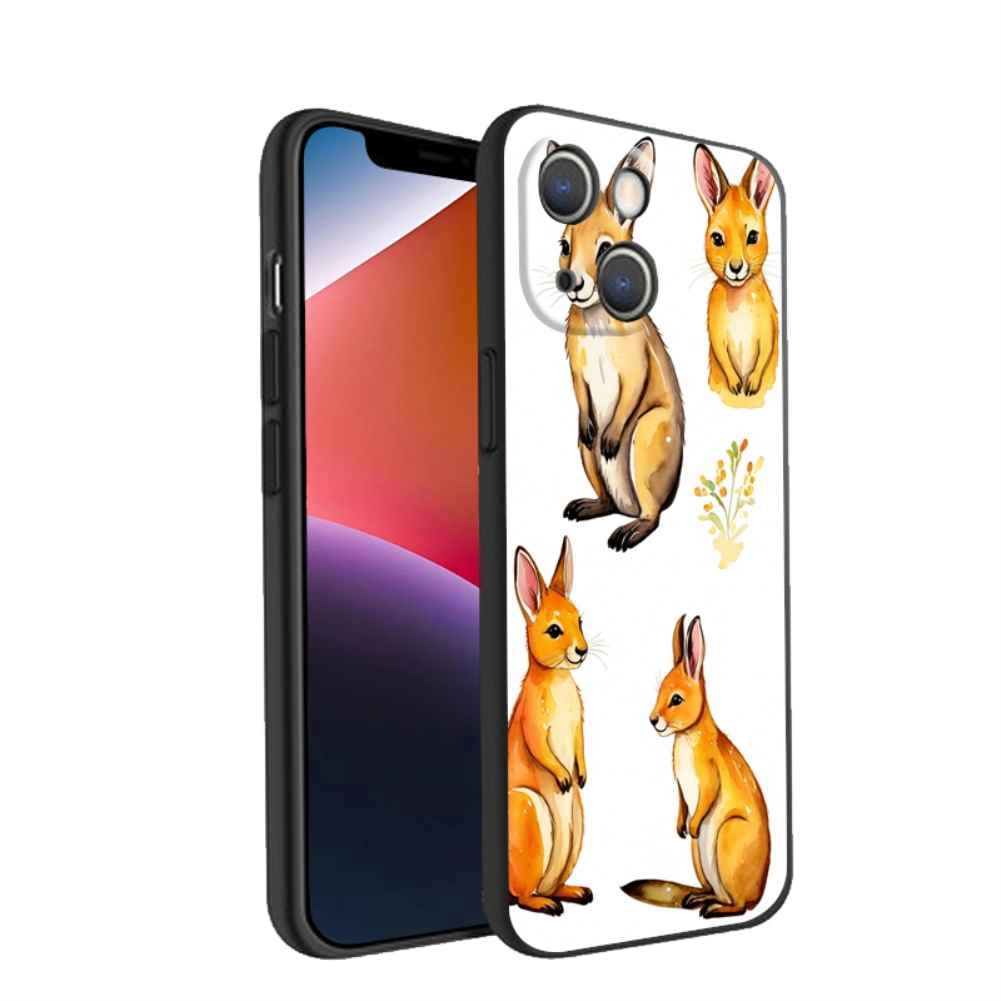 colorful-Wallaby Phone Case, Designed for iPhone 15 Case Soft Silicon ...