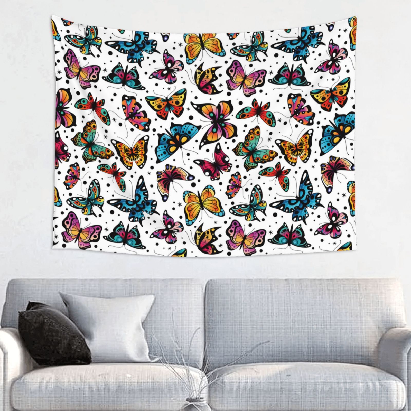 colorful butterfly_B Tapestry Home Decor Tapestry Wall Hanging ...
