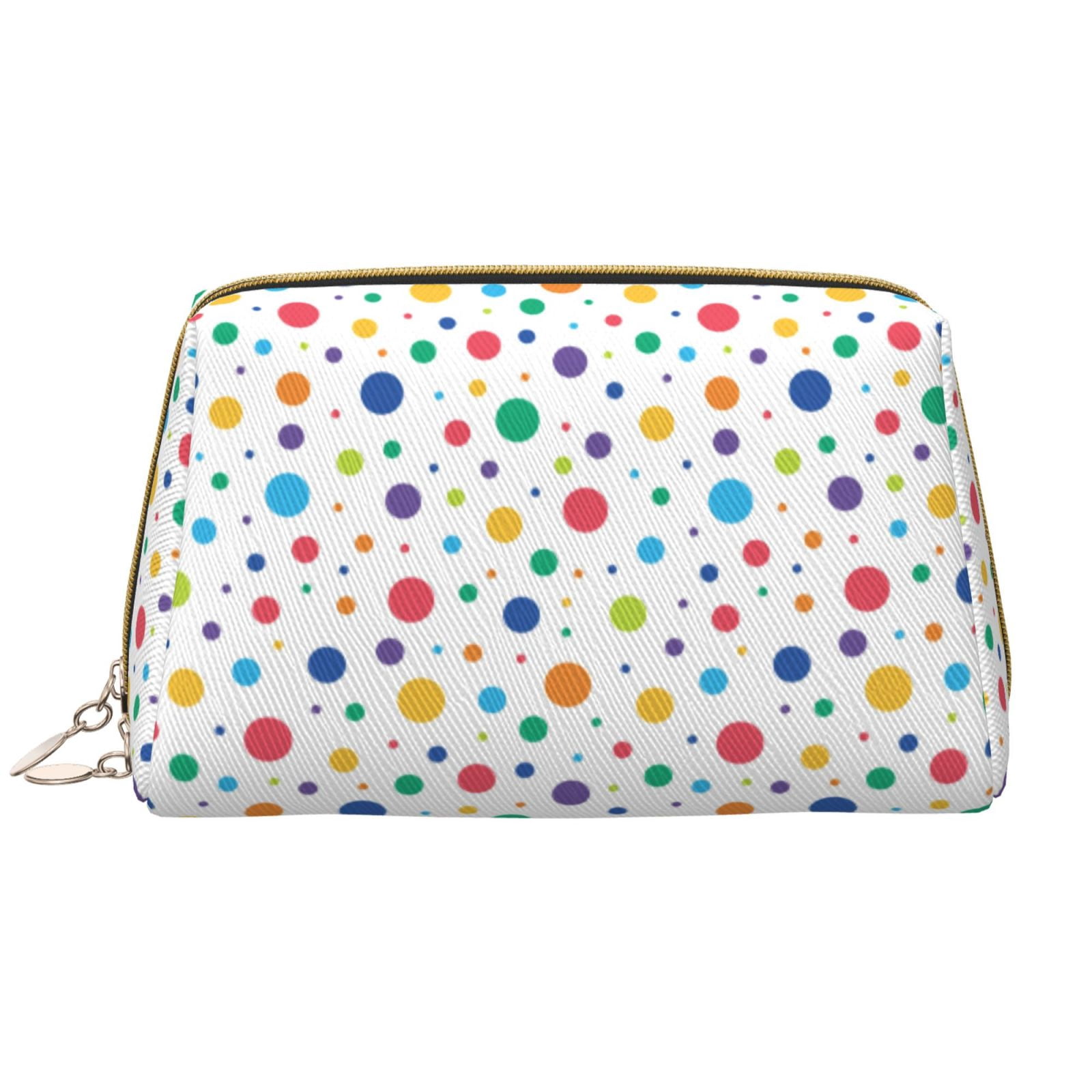 colorful dot print Makeup Bag, Large Capacity Cosmetic Bag Portable ...