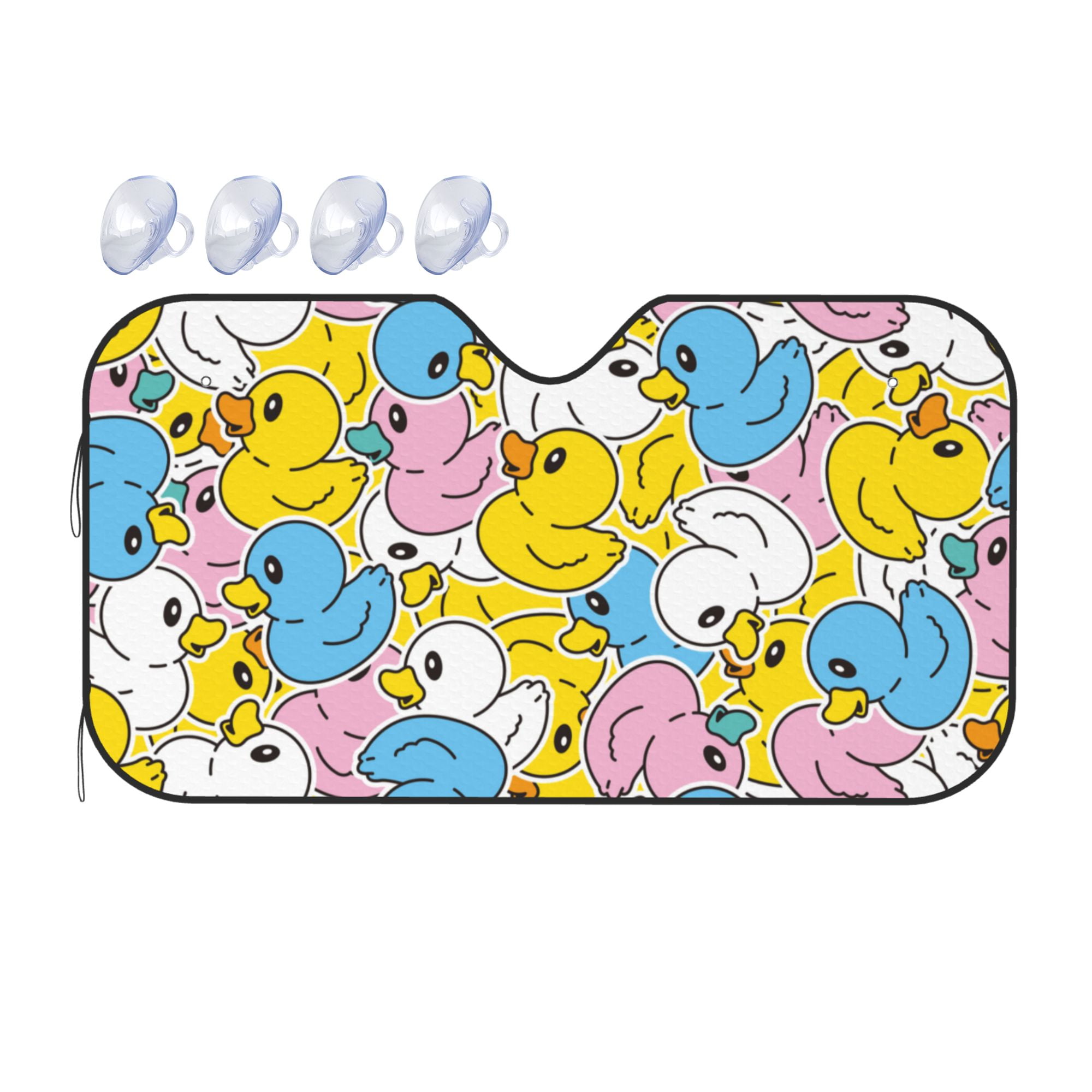 colorful ducks 1-Piece Car Front Window Sunshade-Foldable for Most ...