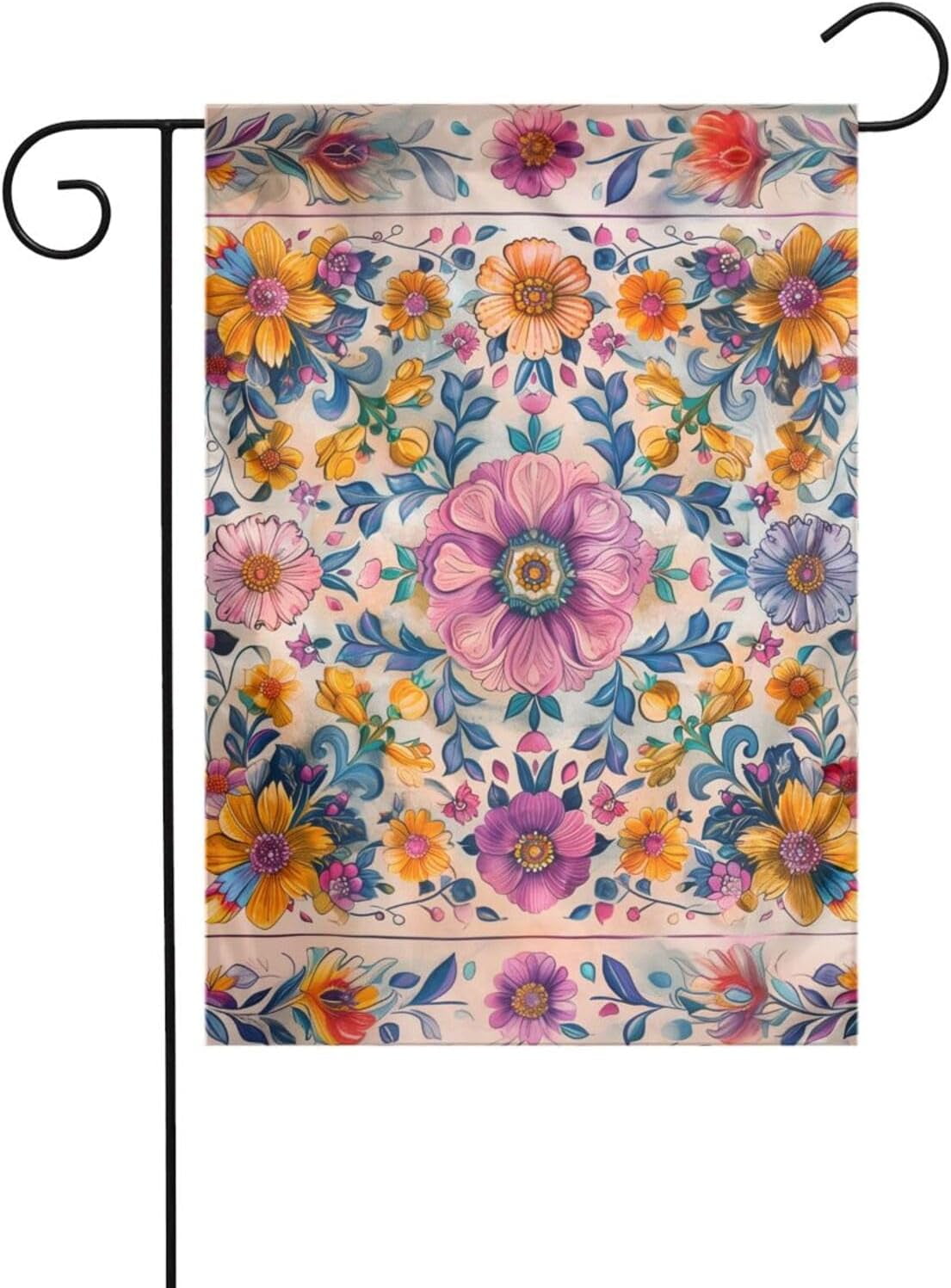 colorful flower Garden Flags Double Sided,Garden Flags for All Seasons ...