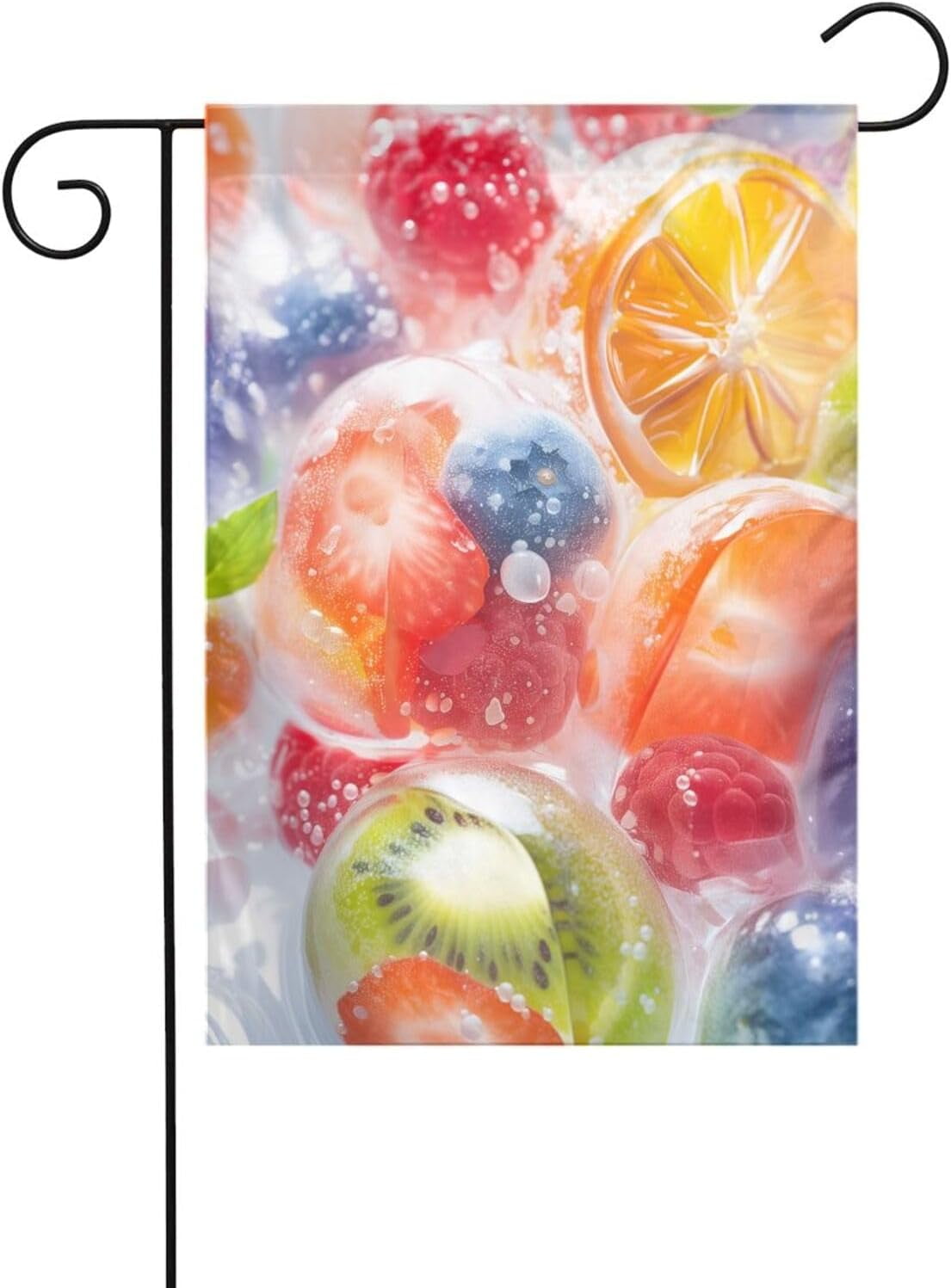 colorful fruits Garden Flags Double Sided,Garden Flags for All Seasons ...