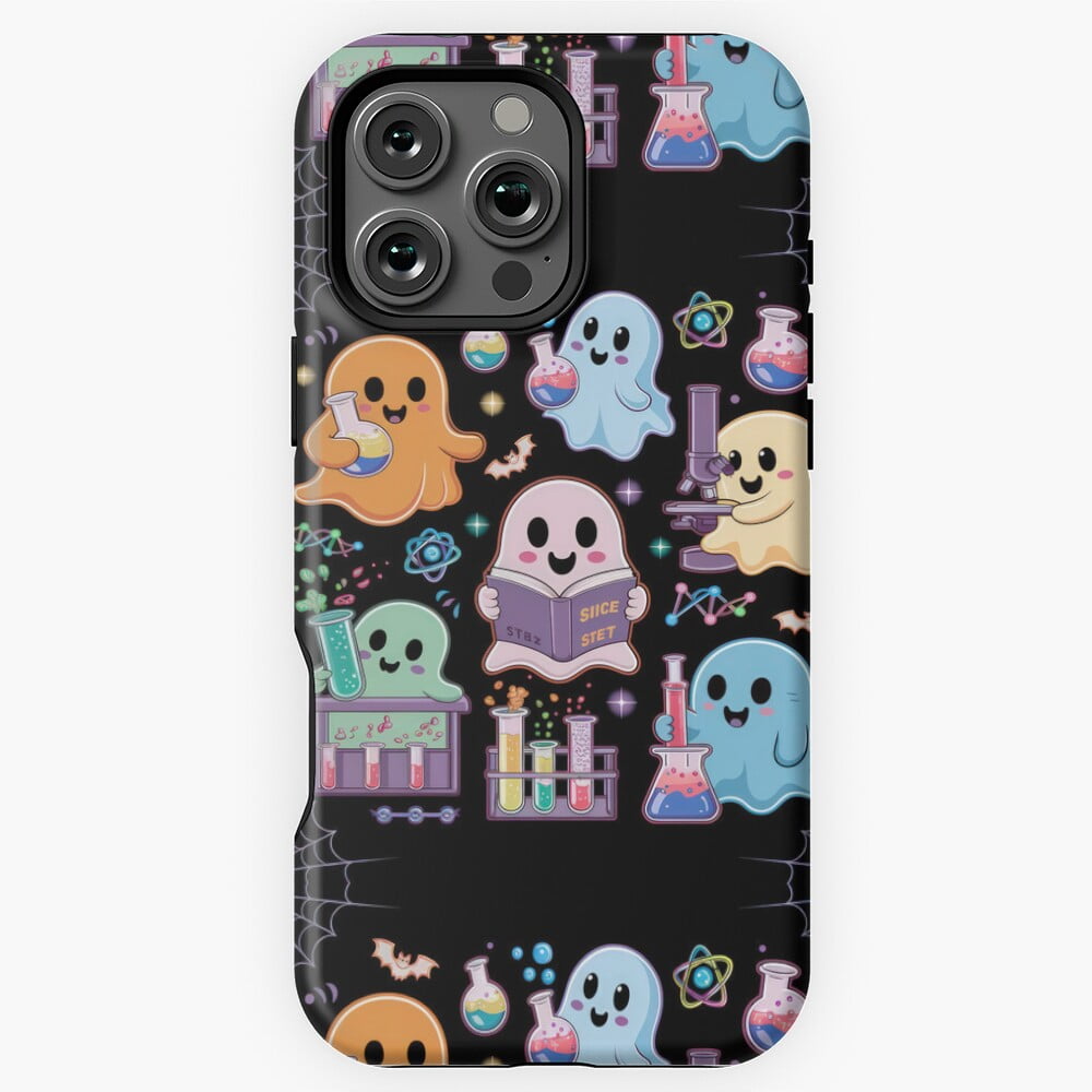 colorful funny halloween Ghosts Chemical Lab Pattern halloween Ghosts ...
