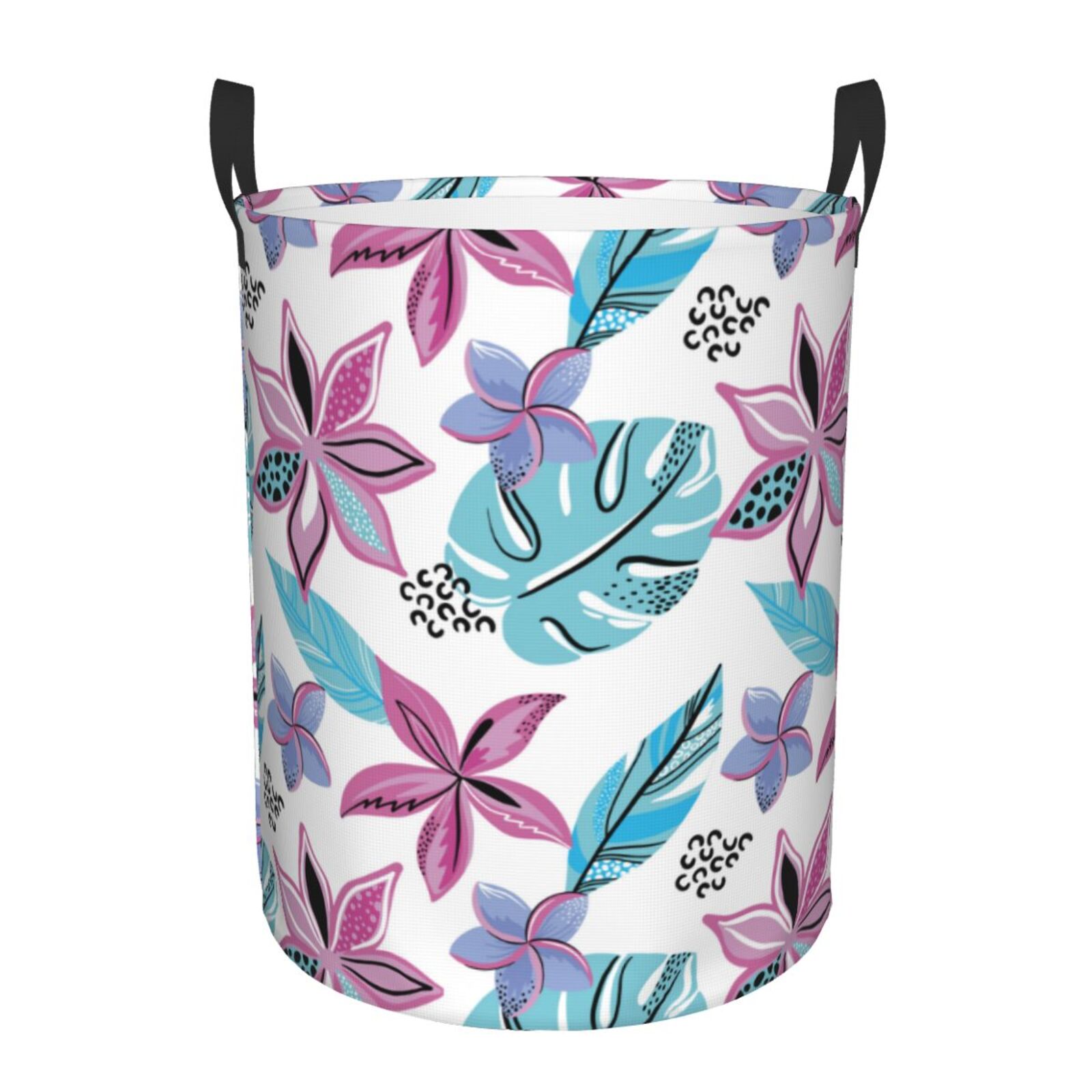 colorful leaf flowers Laundry Basket, Laundry Hamper Waterproof Laundry ...