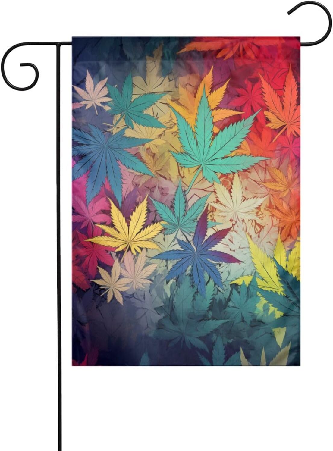 colorful leaves Garden Flags Double Sided,Garden Flags for All Seasons ...
