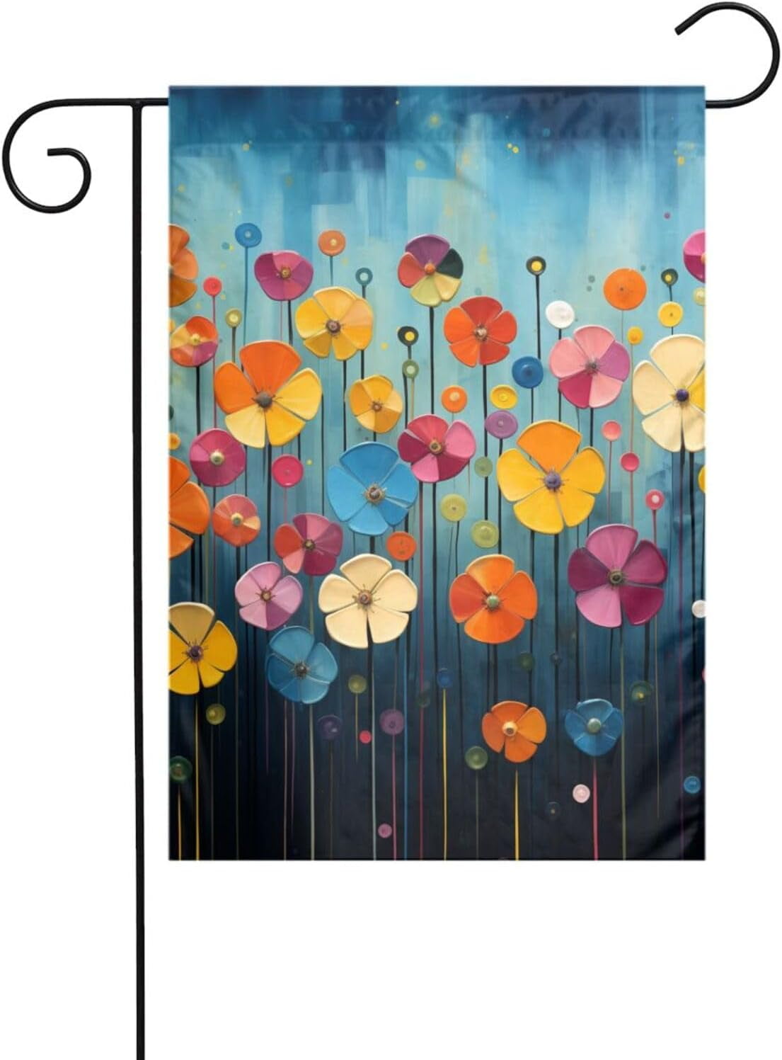 colorful umbrella flower Garden Flags Double Sided,Garden Flags for All ...