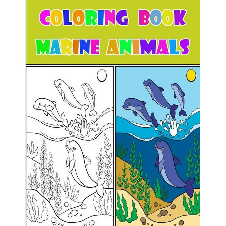 marine biology coloring book