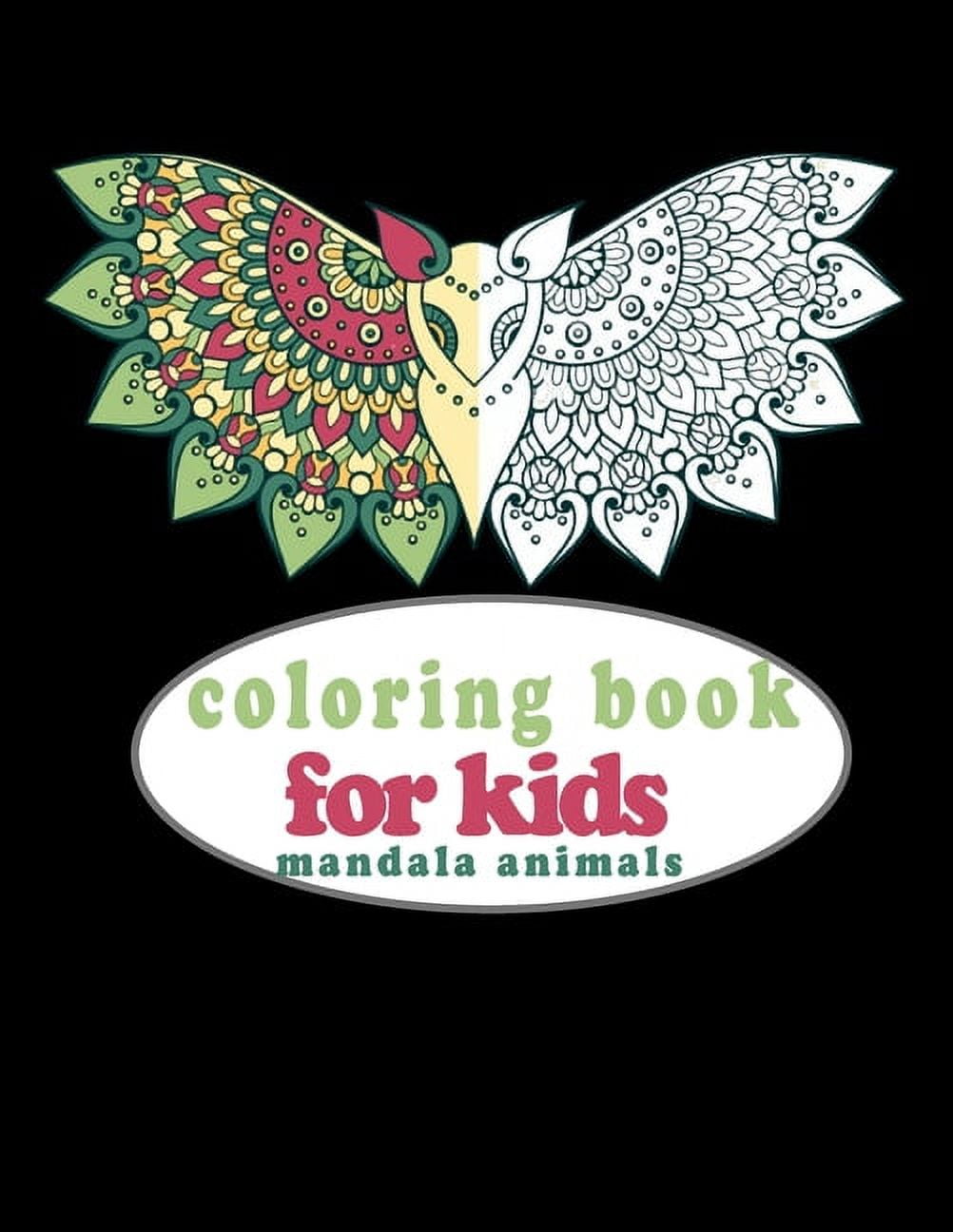 coloring Books For kids mandala animals: Fun Animal Designs for lions ...