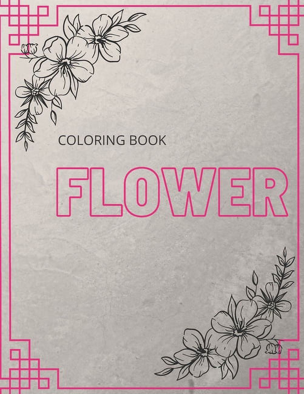 coloring book flower: Coloring Books For Adults Featuring Beautiful ...