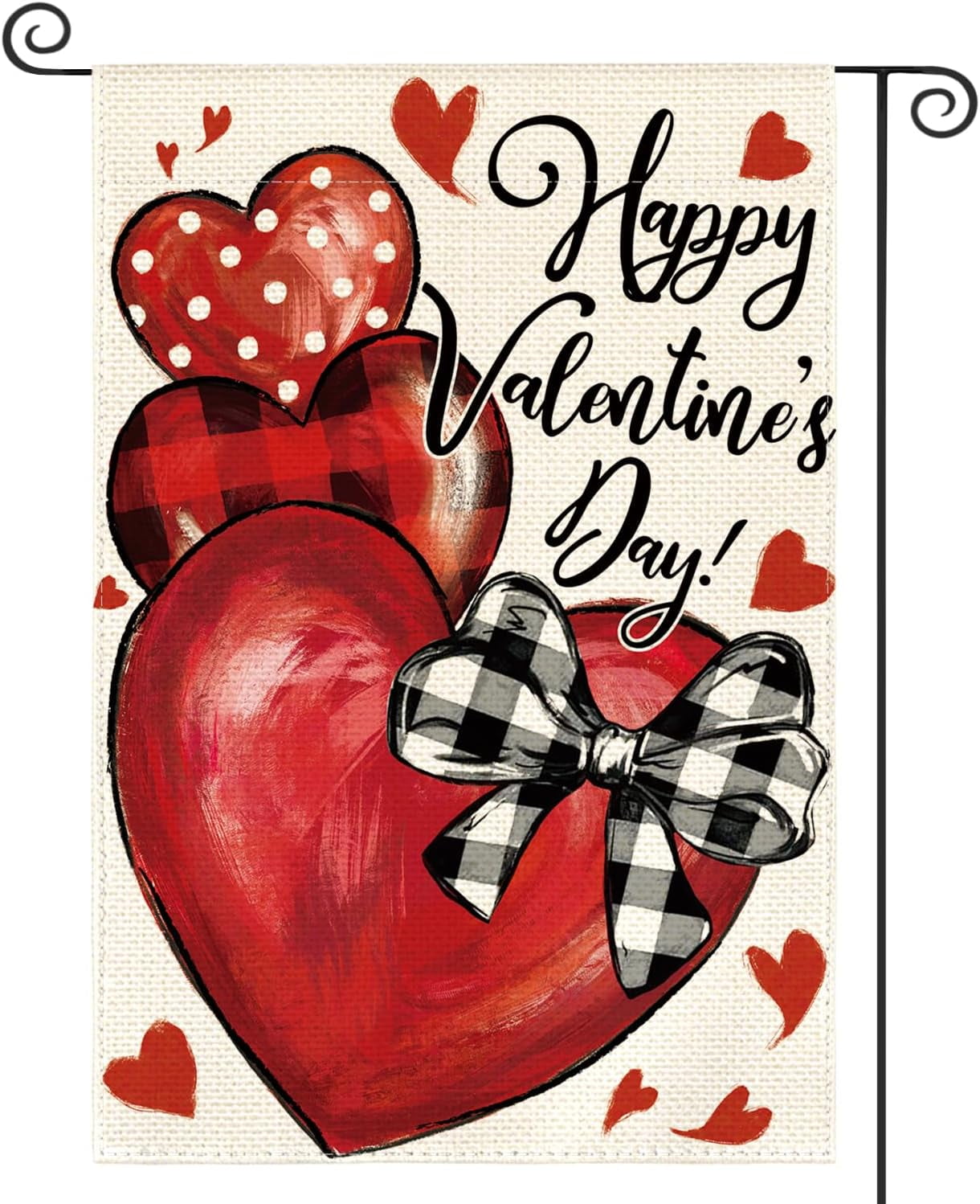 colorlife Happy Valentines Day Garden Flag 12x18 Inch Double Sided ...