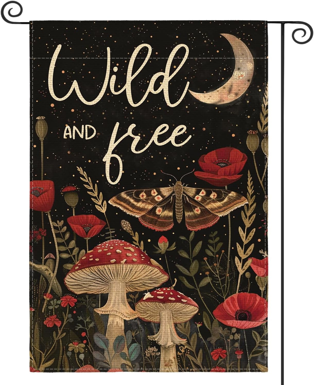 colorlife Wild and Free Garden Flag 12x18 Inch Double Sided Outside ...