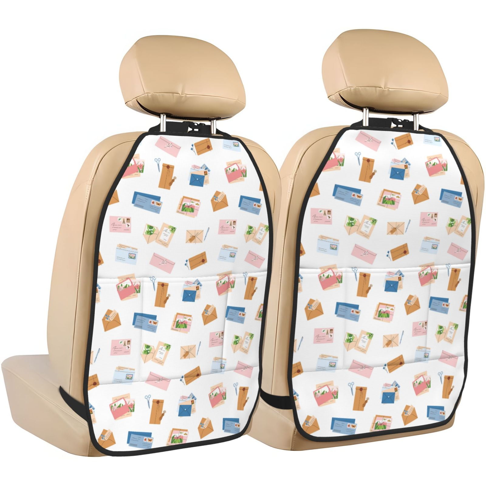 colors envelope Pattern Mats Back Seat Protectors, Car Seat Protector ...
