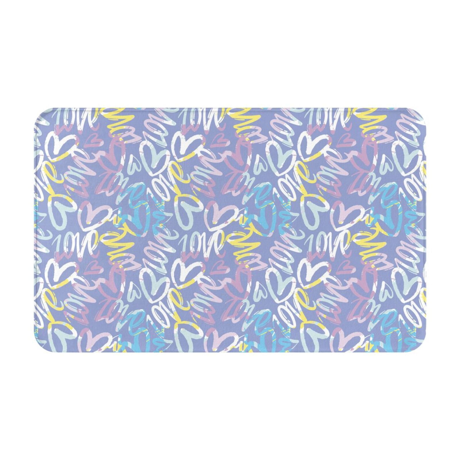 colourful Abstract doodle pattern Front Door Mat, Indoor Mats for ...