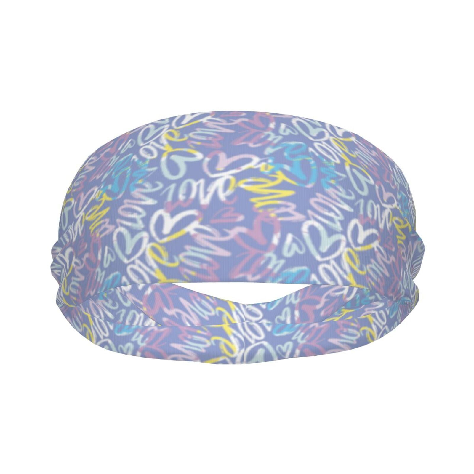 colourful Abstract doodle pattern Sports Headbands for Men/Women ...