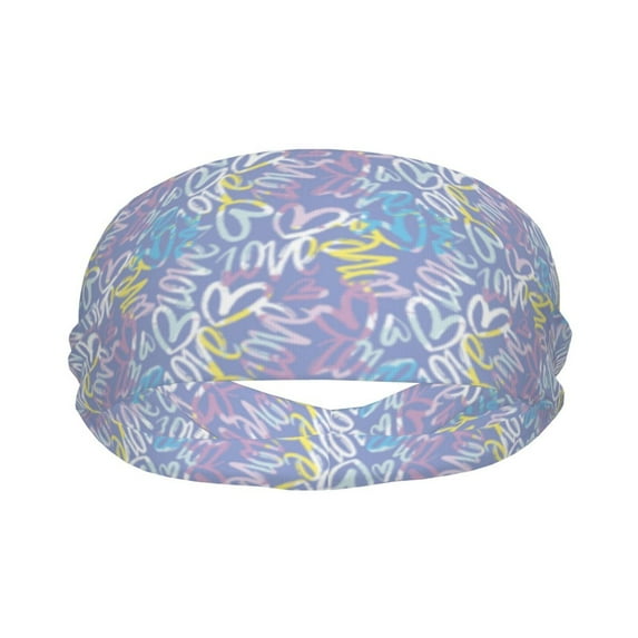colourful Abstract doodle pattern Sports Headbands for Men/Women ...