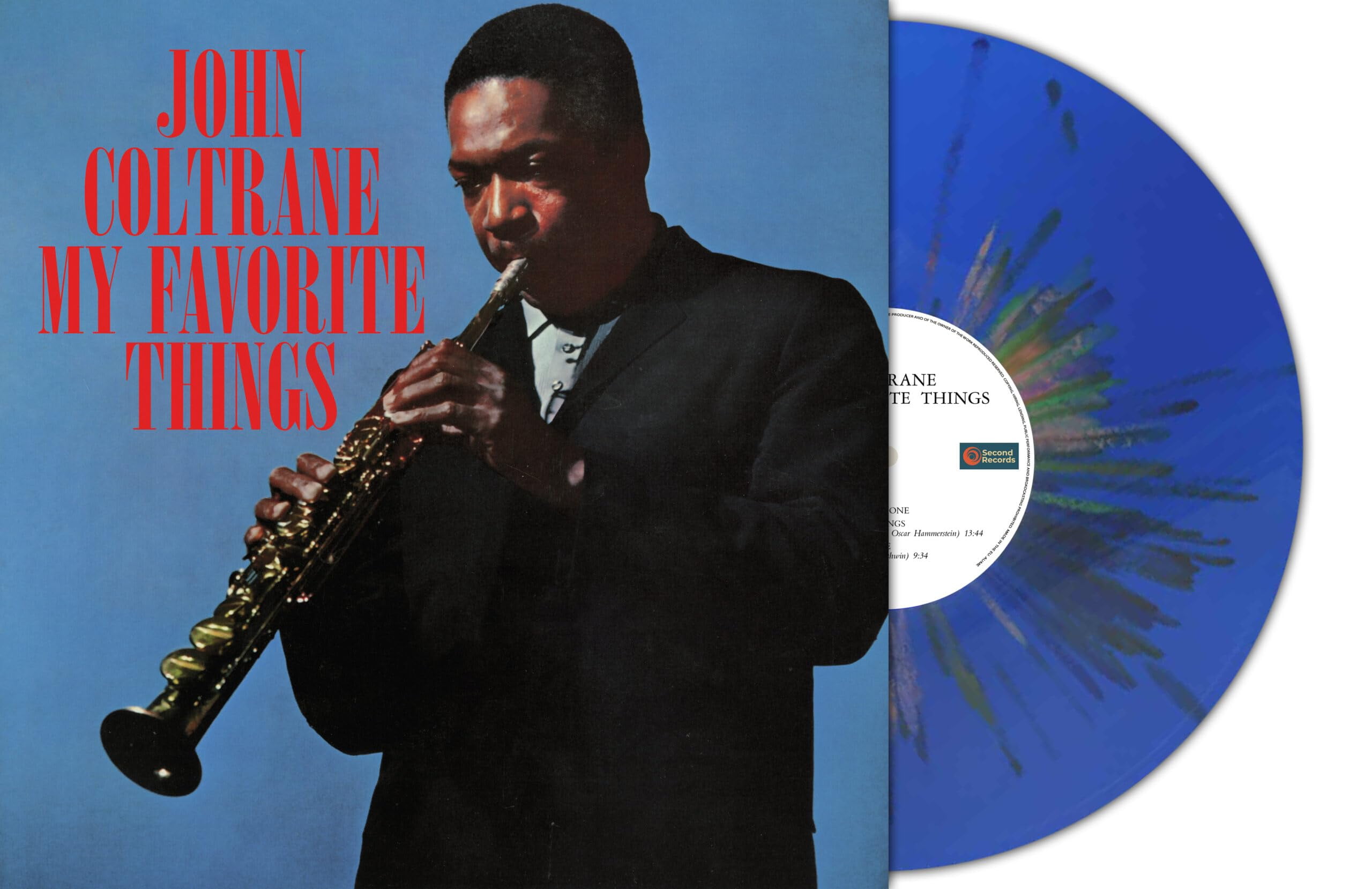 JOHN COLTRANE MY FAVORITE THINGS (COLOR BLUE MULTICOLOR RED SPLATTER ...