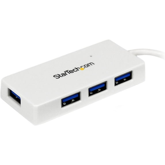 .com 4 Port USB 3.0 Hub - 5Gbps - Multi Port USB Hub w/ Built-in Cable ...