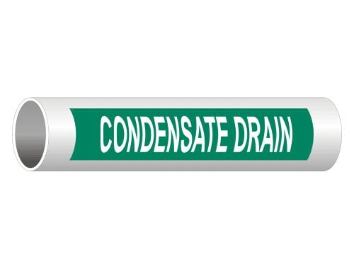 .com Condensate Drain English + Spanish ASME A13.1 Pipe Label Decal ...