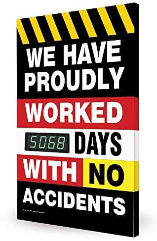 .com We Have Proudly Worked Days With No Accidents Digital Safety ...