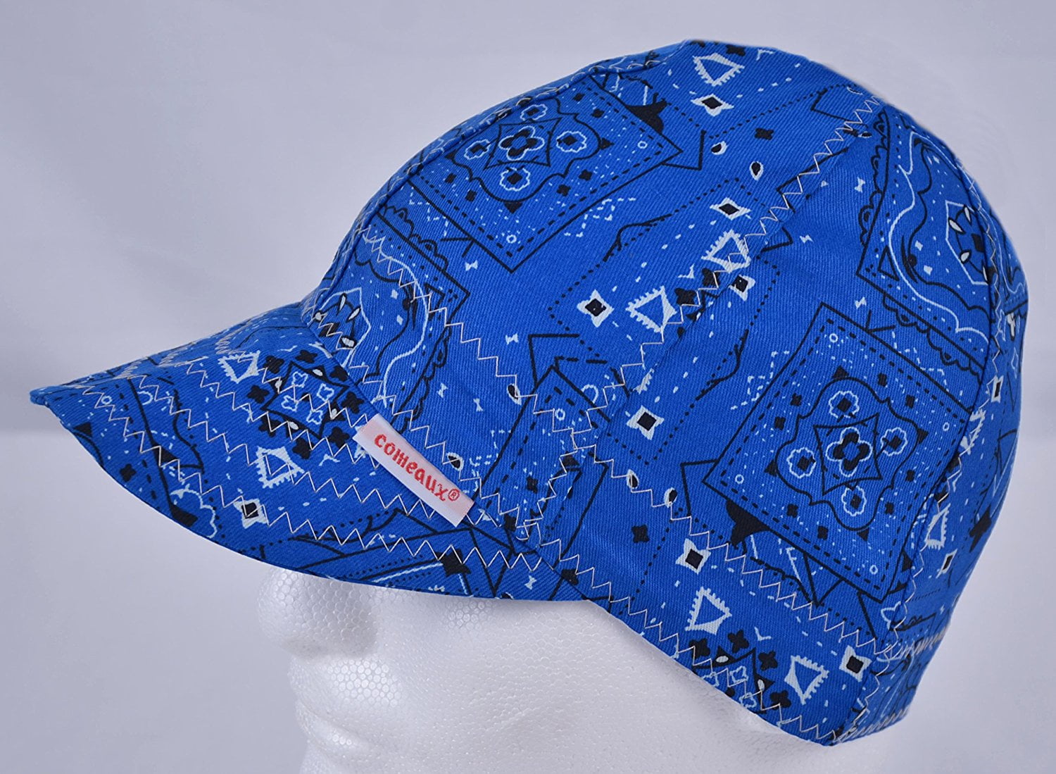 Comeaux Caps Reversible Welding Cap Blue Bandana Size 7 7/8 - Walmart.com