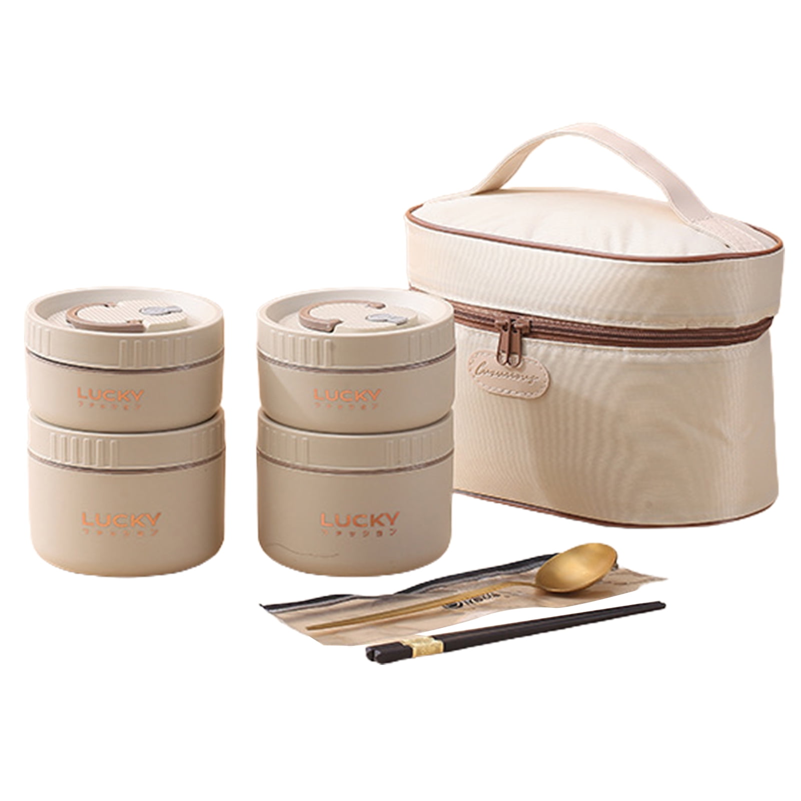 comerut 1/1 Set Lunch Box Large Capacity Micro-Wave Safe Fresh-Keeping ...