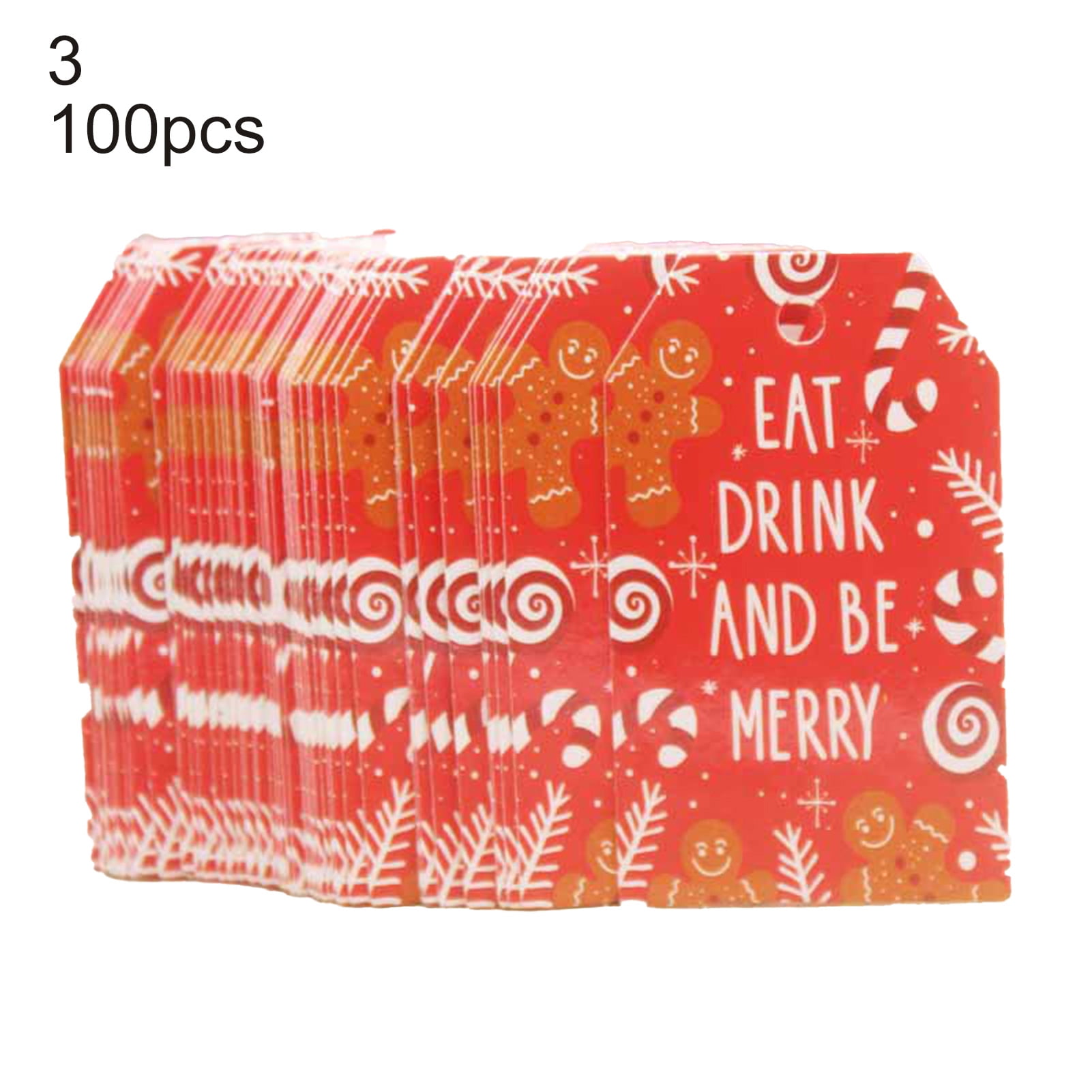 comerut 100 Pcs Eco-friendly Christmas Tags Unique Pattern Paper ...