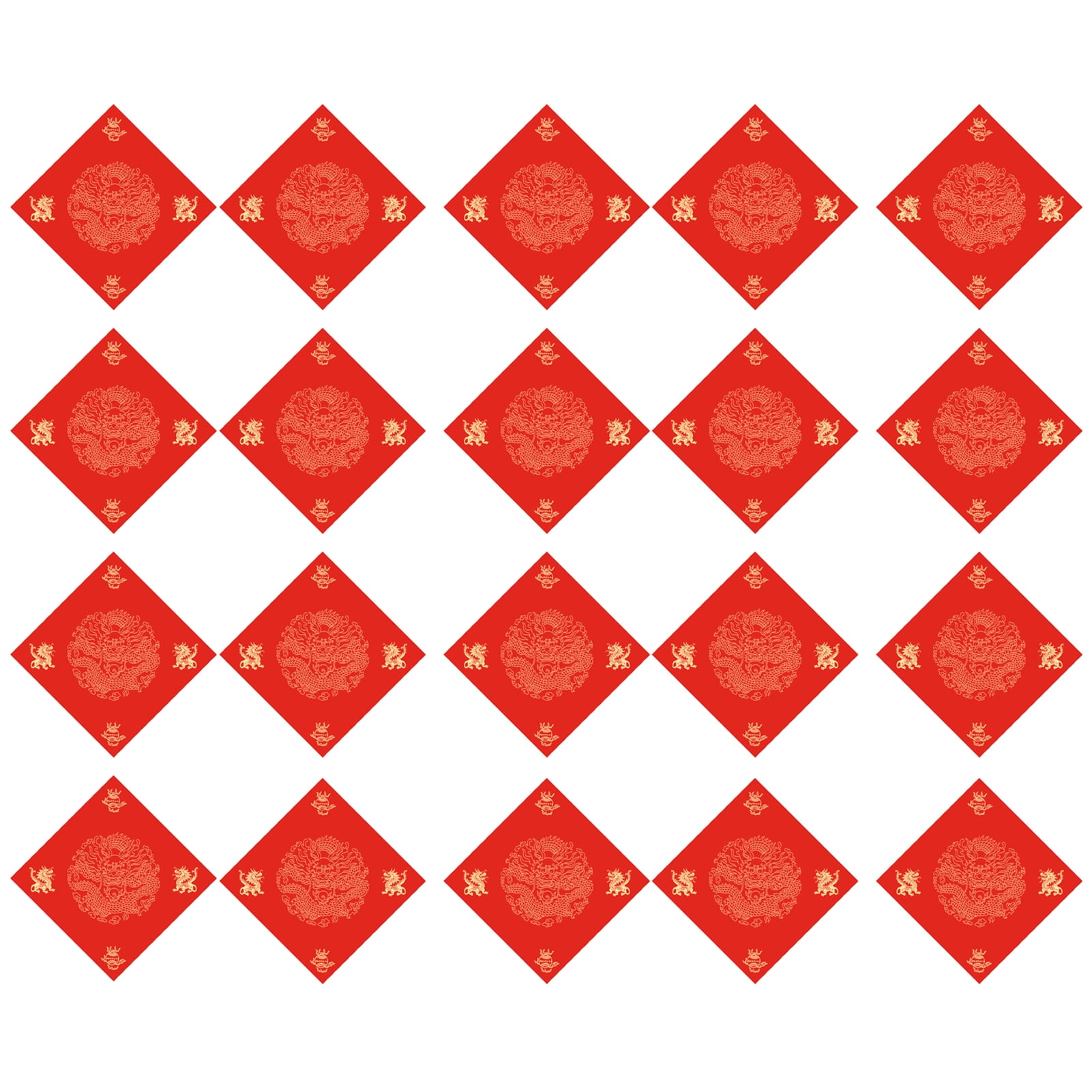 comerut 20Pcs Rice Paper Fu Charater Writing Paper Chinese Red Xuan ...