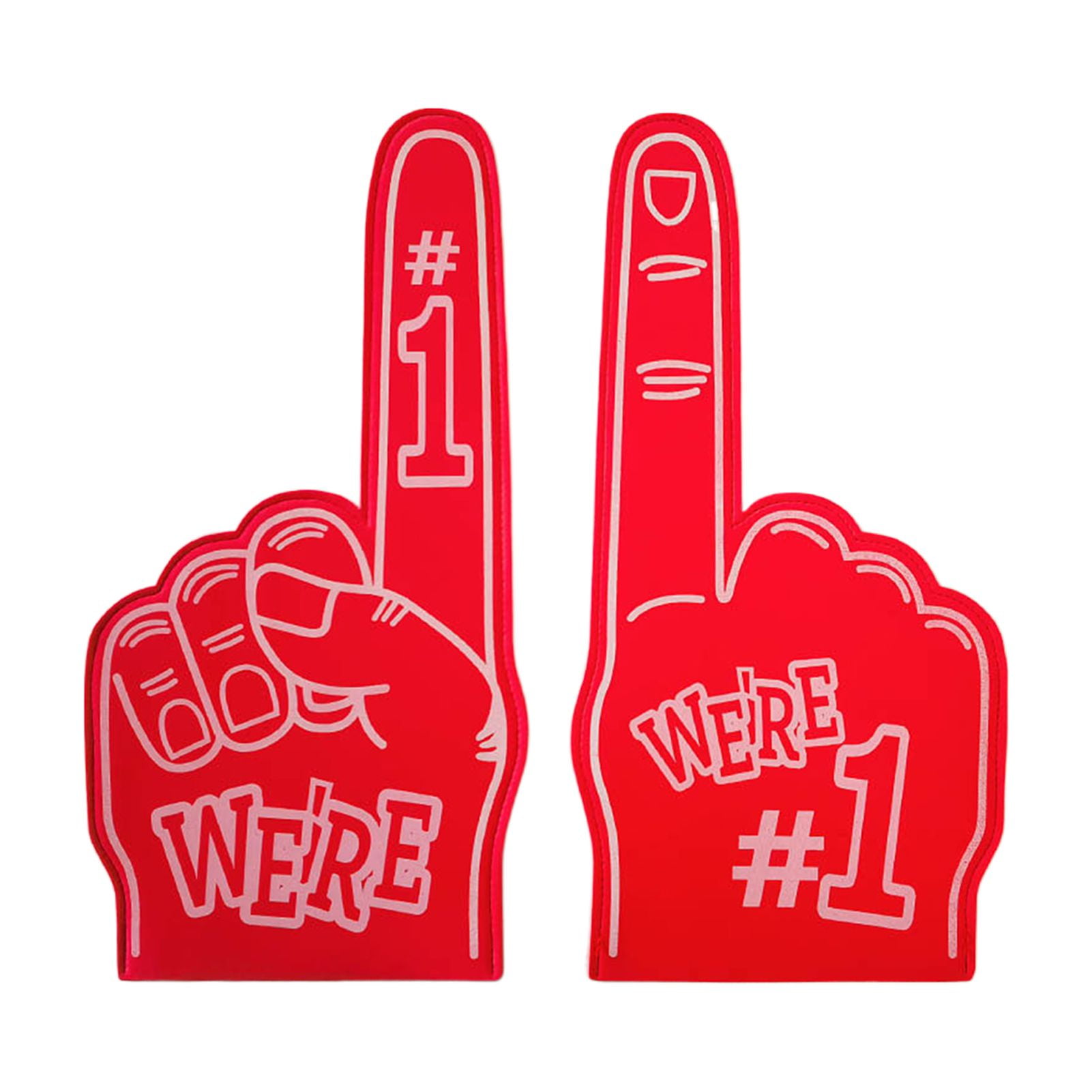 comerut 2Pcs Cheer Props Number 1 Sports Finger Cheer Props Victory ...