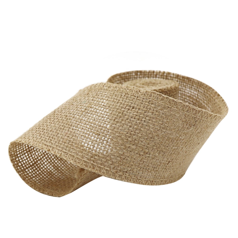 comerut 2m Rustic Natural Jute Hessian Burlap Ribbon Roll Sewing ...