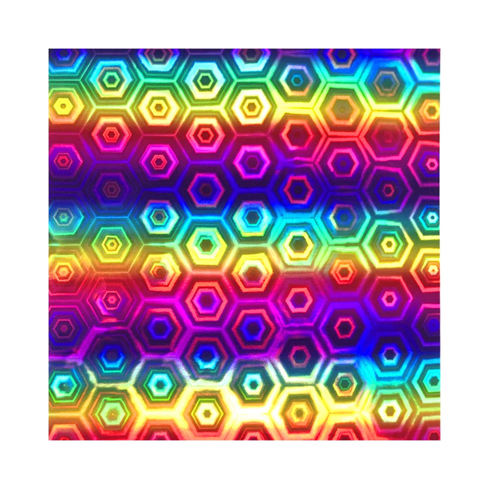 comerut 30.5cmx30.5cm Rainbow Lettering Film Self-Adhesive Dazzling ...