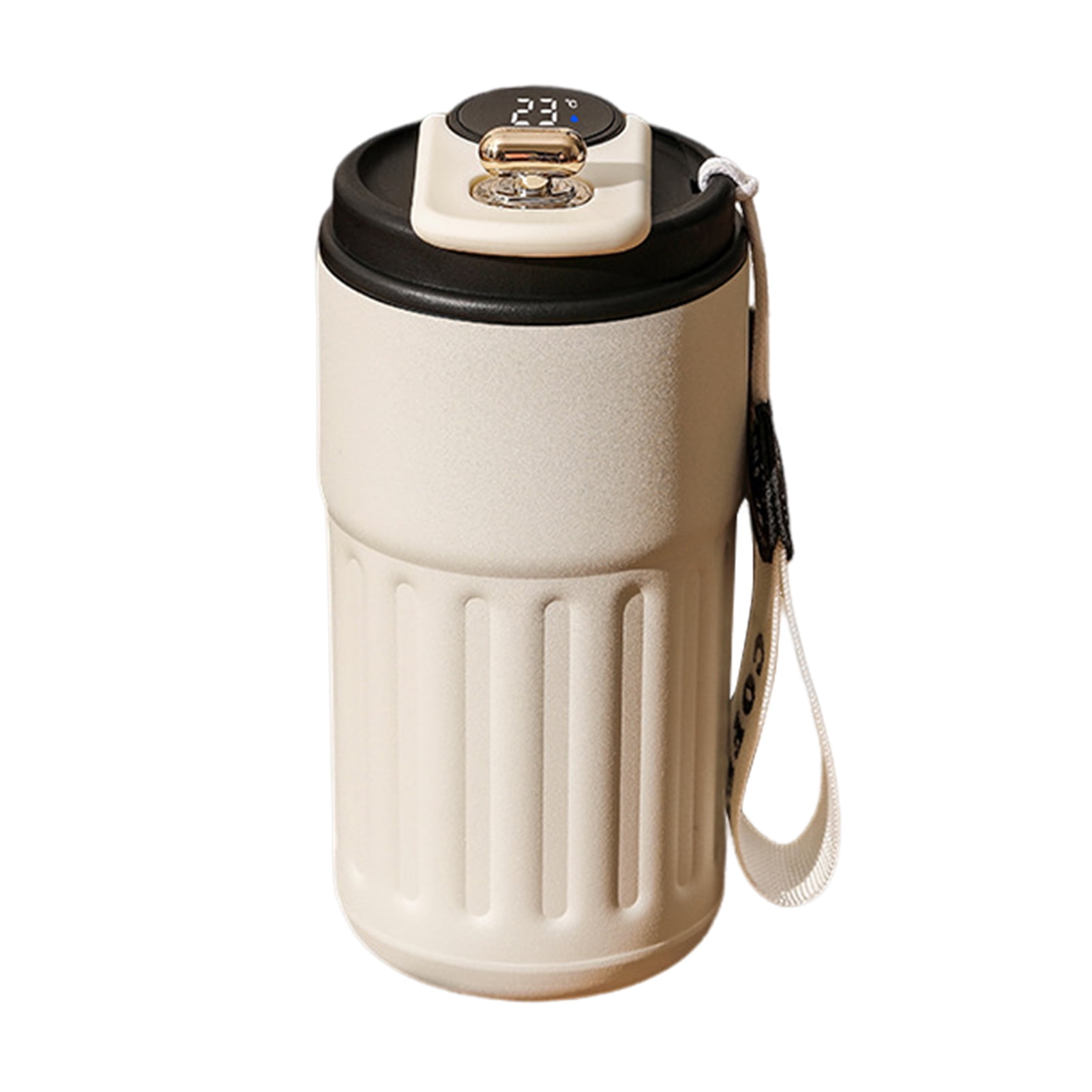 comerut 460ML LED Temperature Display Vacuum Insulated Water Bottle BPA-Free Leak Proof Keep ...