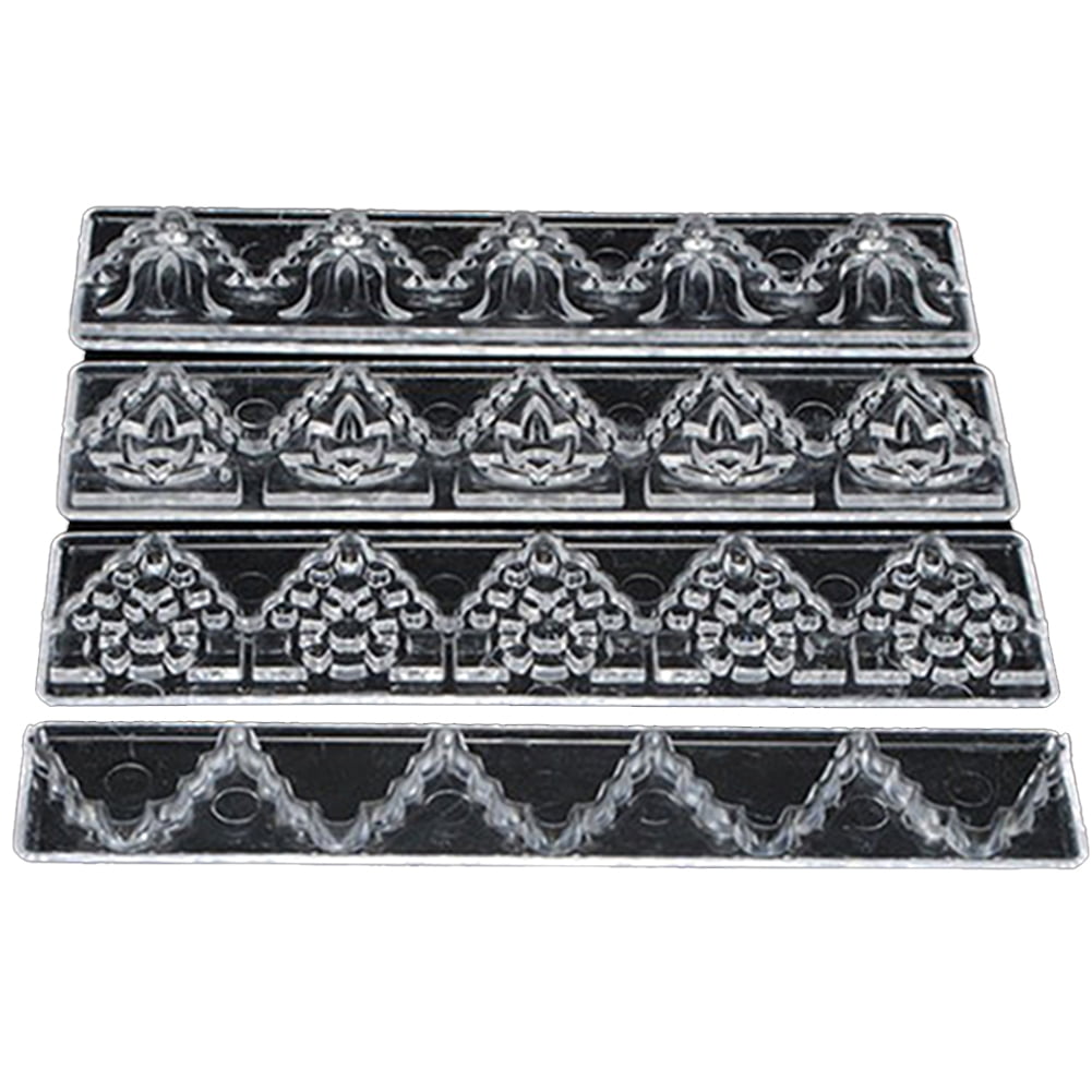 comerut 4Pcs/Set Fondant Cake Lace Mold Cutter Sugarcraft Paste DIY ...