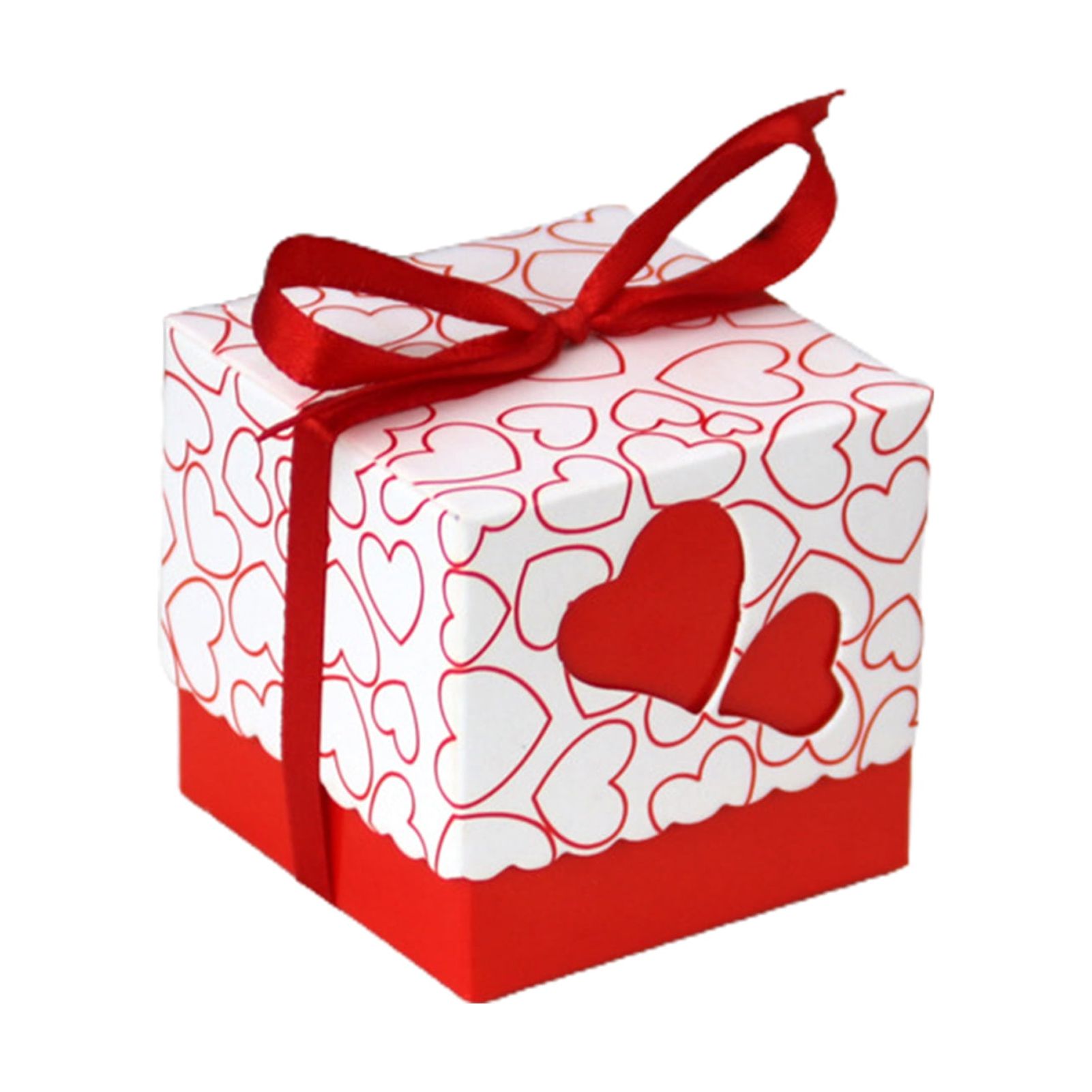 comerut 50Pcs Heart Box Multi-color Optional Detailed Eye-catching ...