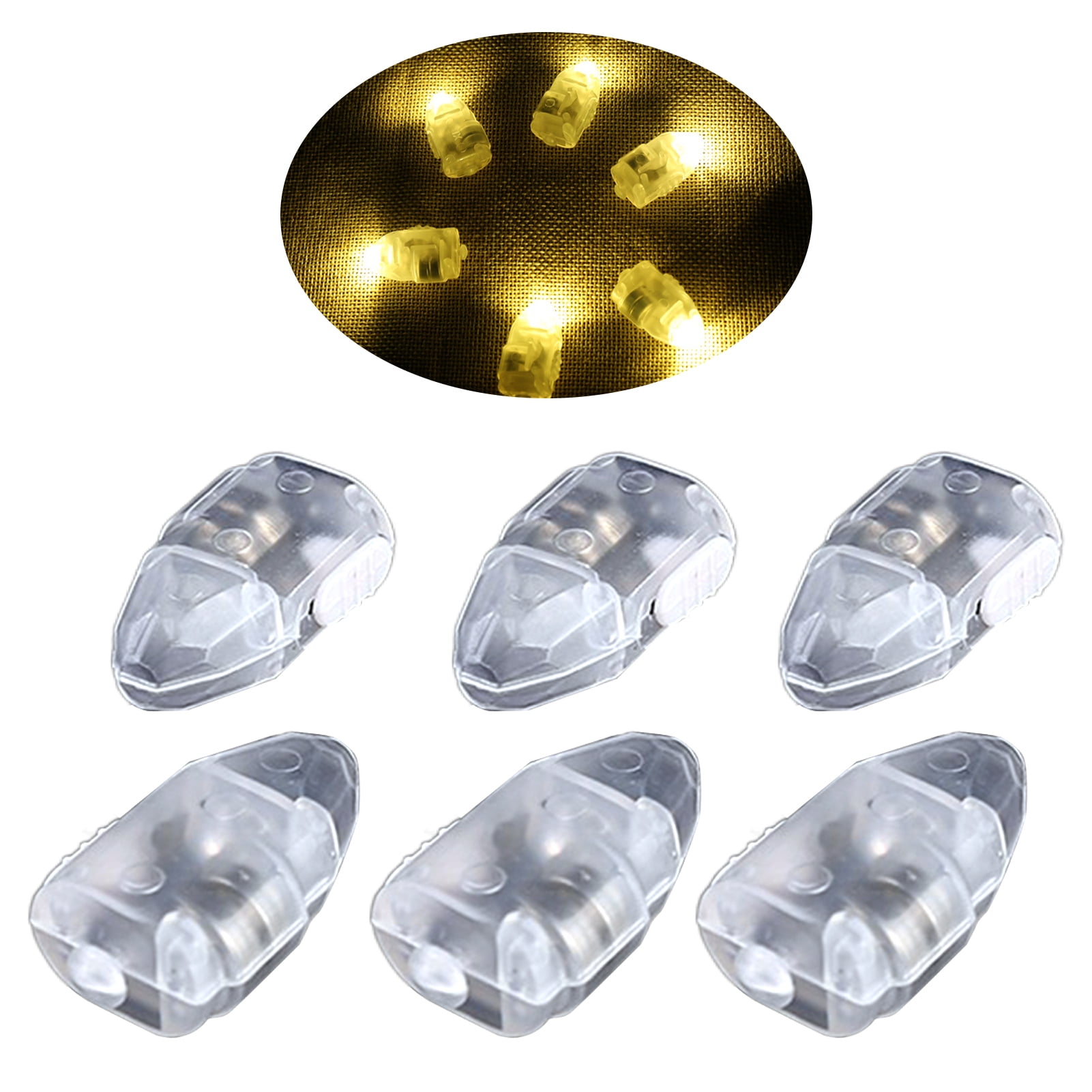 comerut 50Pcs LED Balloon Light with Switch Color Changing Battery ...