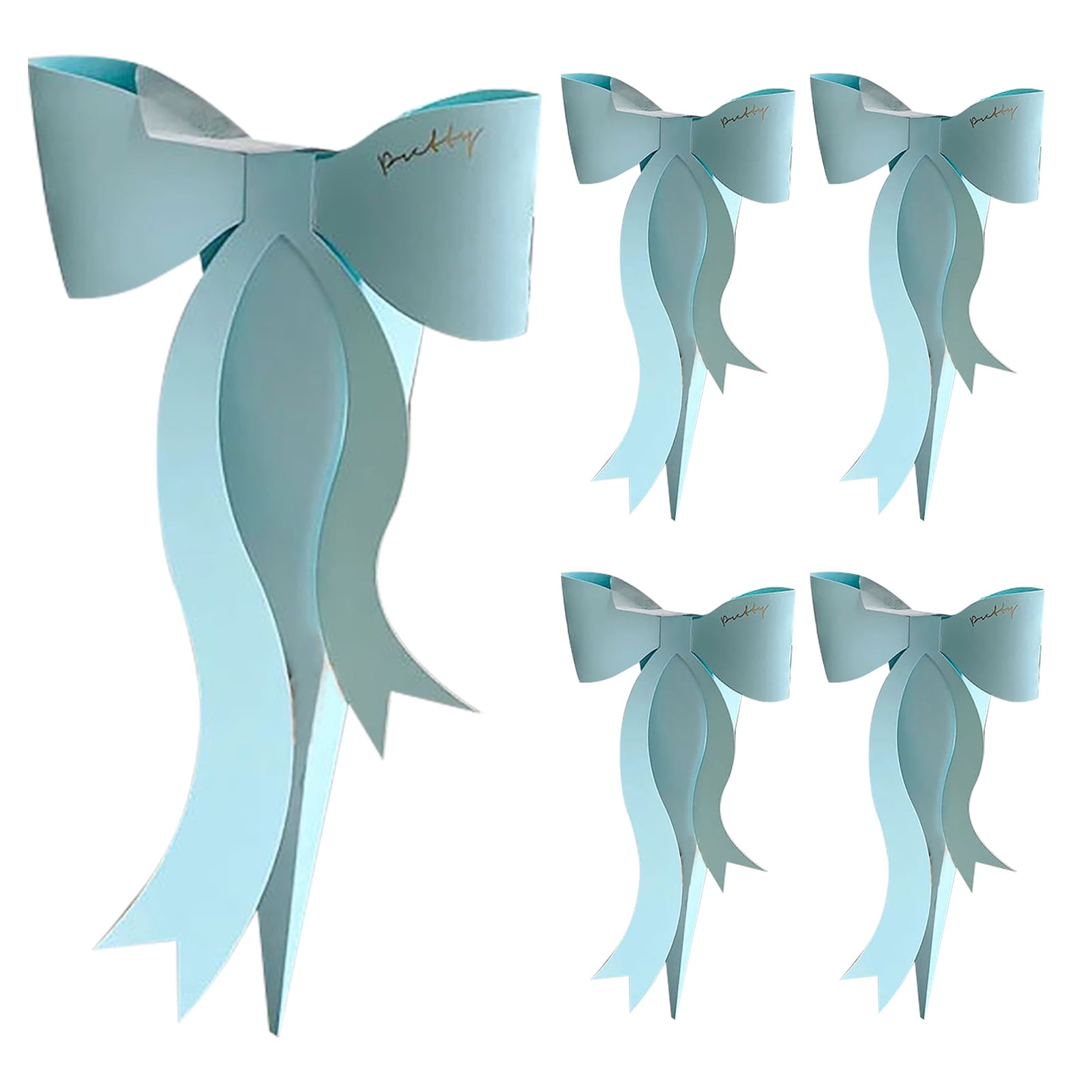 comerut 5Pcs Flower Box Bowknot Design Exquisite Outlook 5 Colors Rose ...