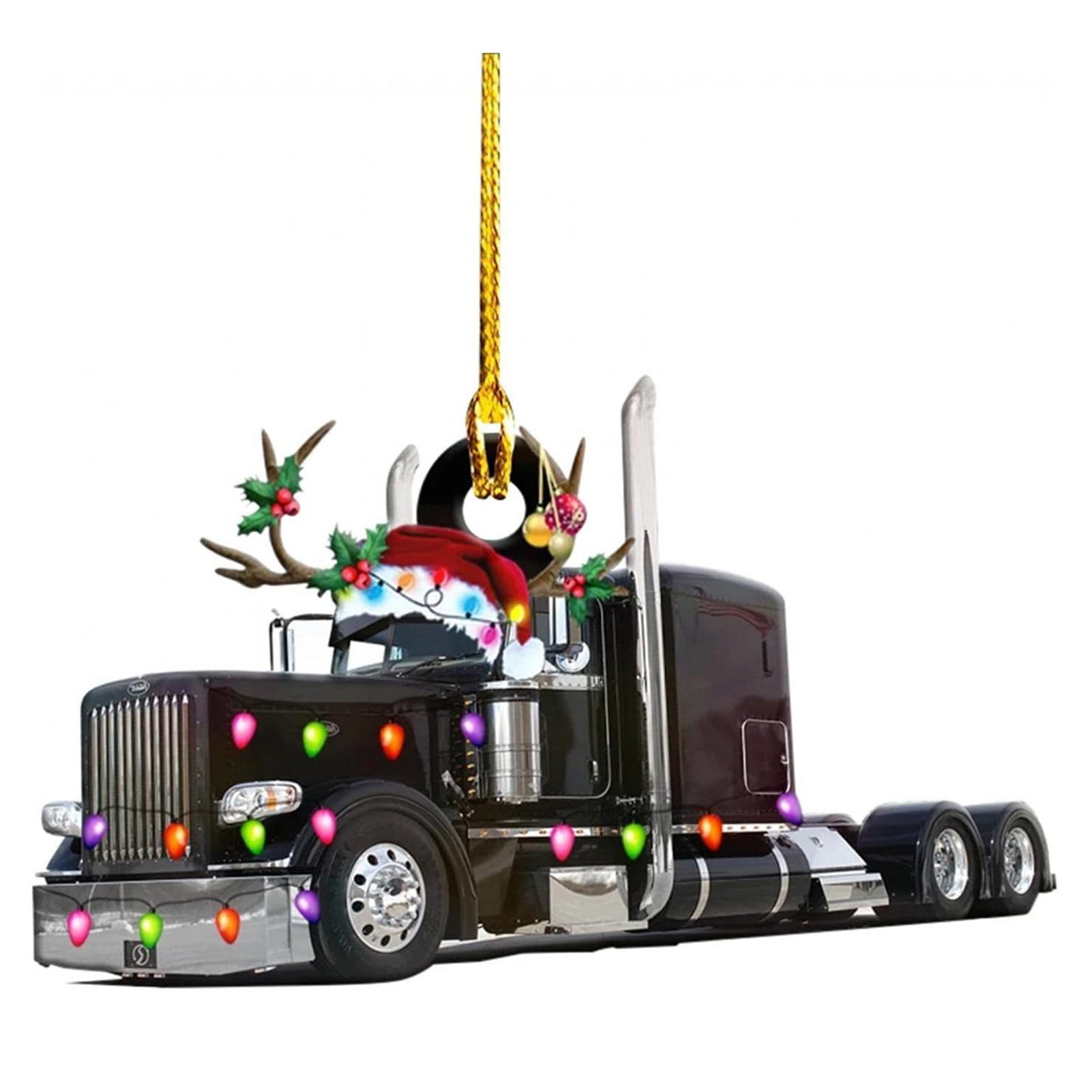 comerut Acrylic Adorable Bus Shape Hanging Decor Creative Festive Touch ...