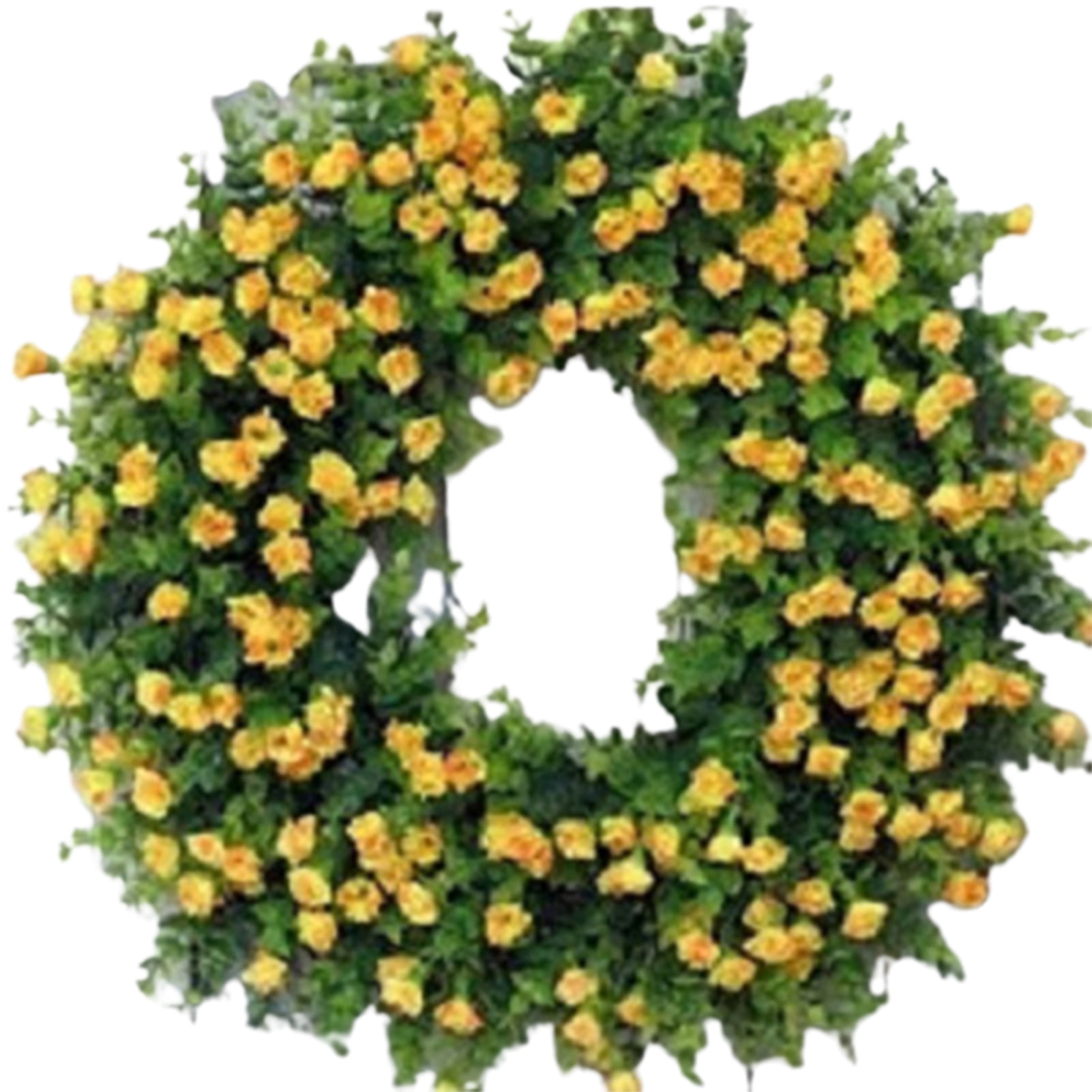 comerut Artificial Wreath No Wilting Attractive PVC Realistic Fake ...