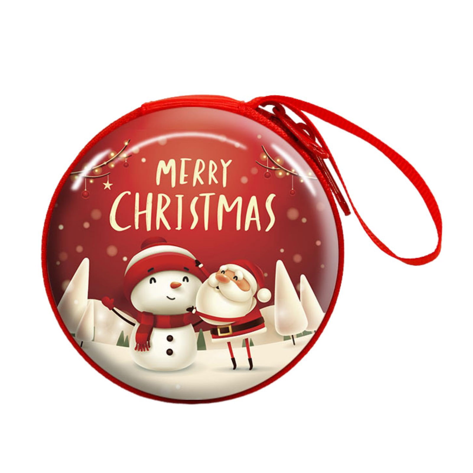 comerut Children's Coin Purse Round Christmas Coin Pouch with Cartoon ...