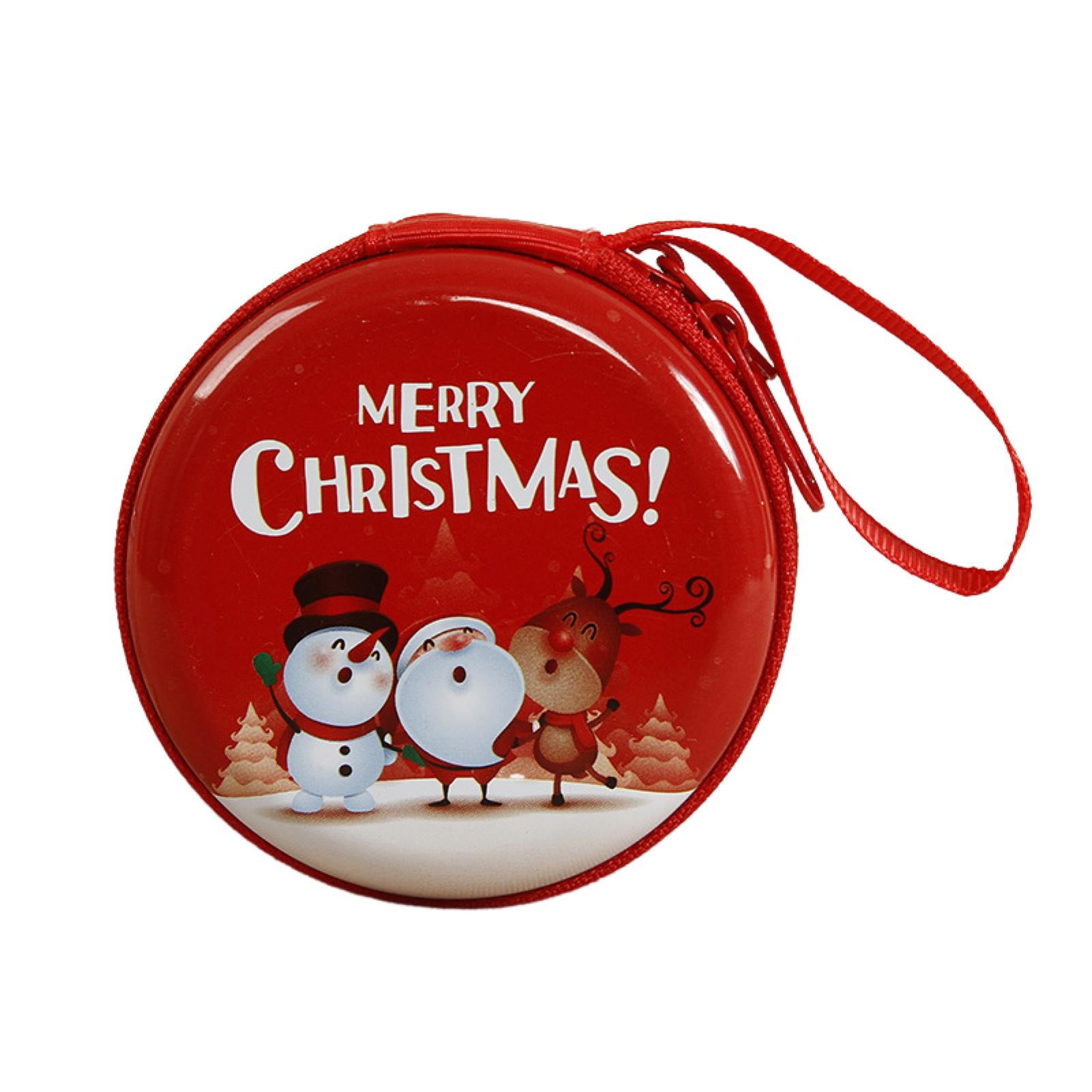 comerut Children's Coin Purse Round Christmas Coin Pouch with Cartoon ...