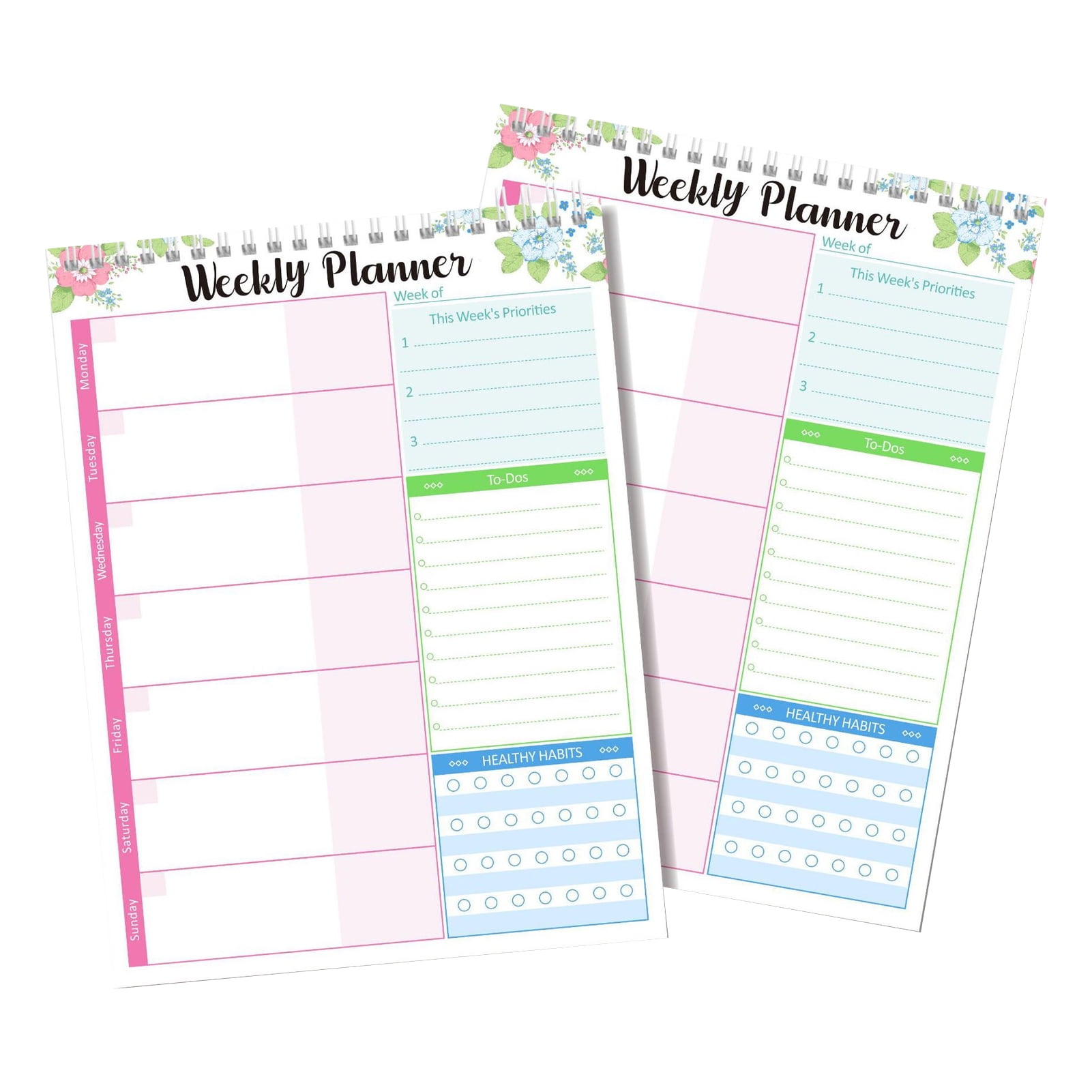 comerut Daily Planner Coil Design Weekly Planner Notepad Appointments ...