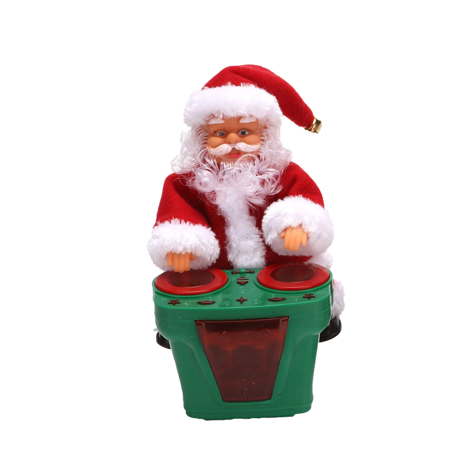 comerut Electric Santa Claus Animated Play The Drum Decorative Music ...