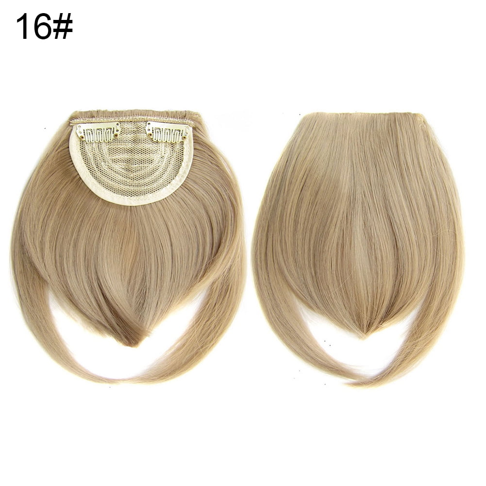 comerut Girls Clip-in Front Hair Extension Wig Straight Synthetic ...