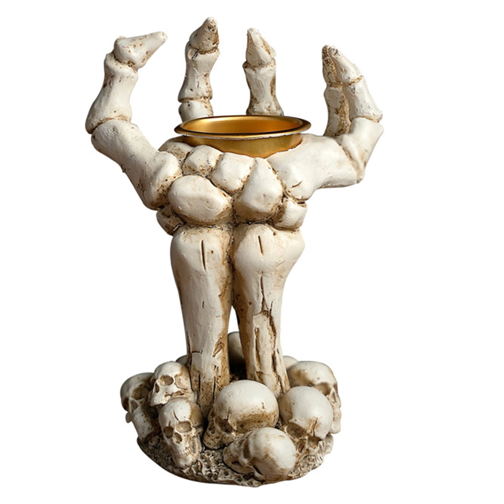 comerut Halloween Ghost Hand Candle Holder Spooky Skeleton Hand Candle ...