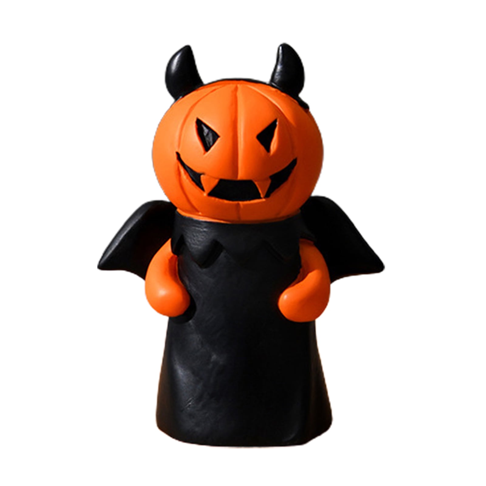 comerut Halloween Pumpkin Man Figurine Resin Demon Witch Top Hat ...